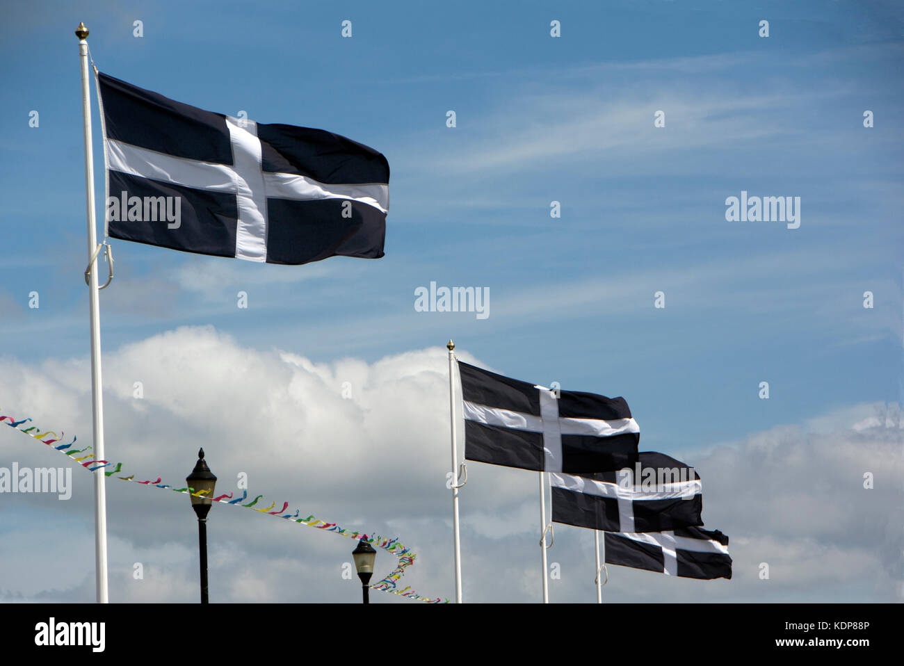 CORNWALL; FALMOUTH; CORNISH FLAGS Stock Photo - Alamy