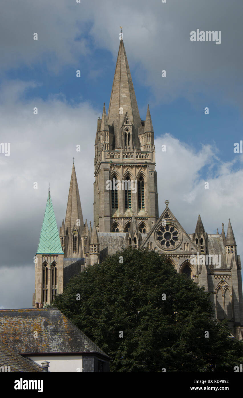 CORNWALL; TRURO; WEST FRONT THE CATHEDRAL Stock Photo - Alamy