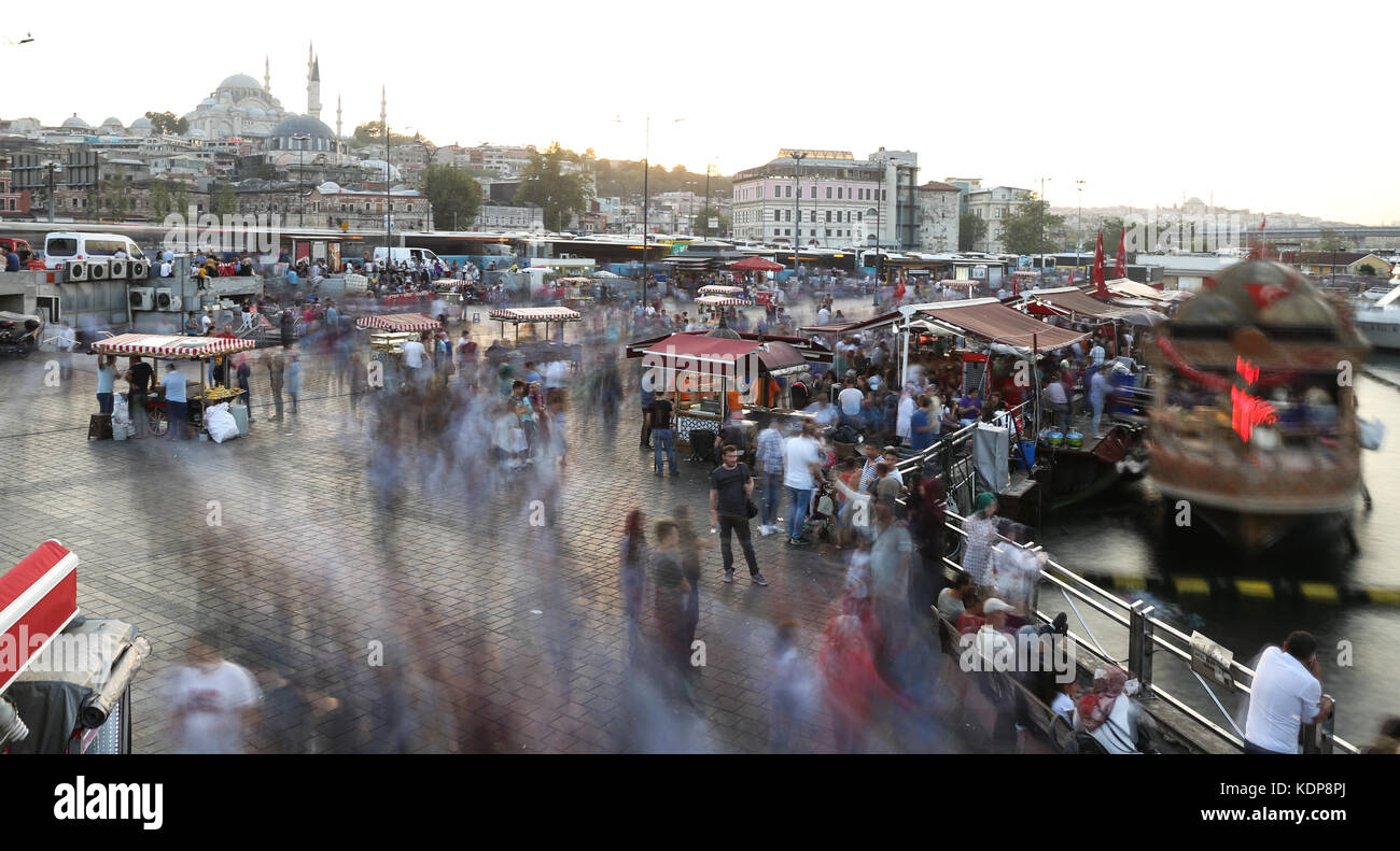 People in Eminonu Square, Istanbul City, Turkey Stock Photo - Alamy