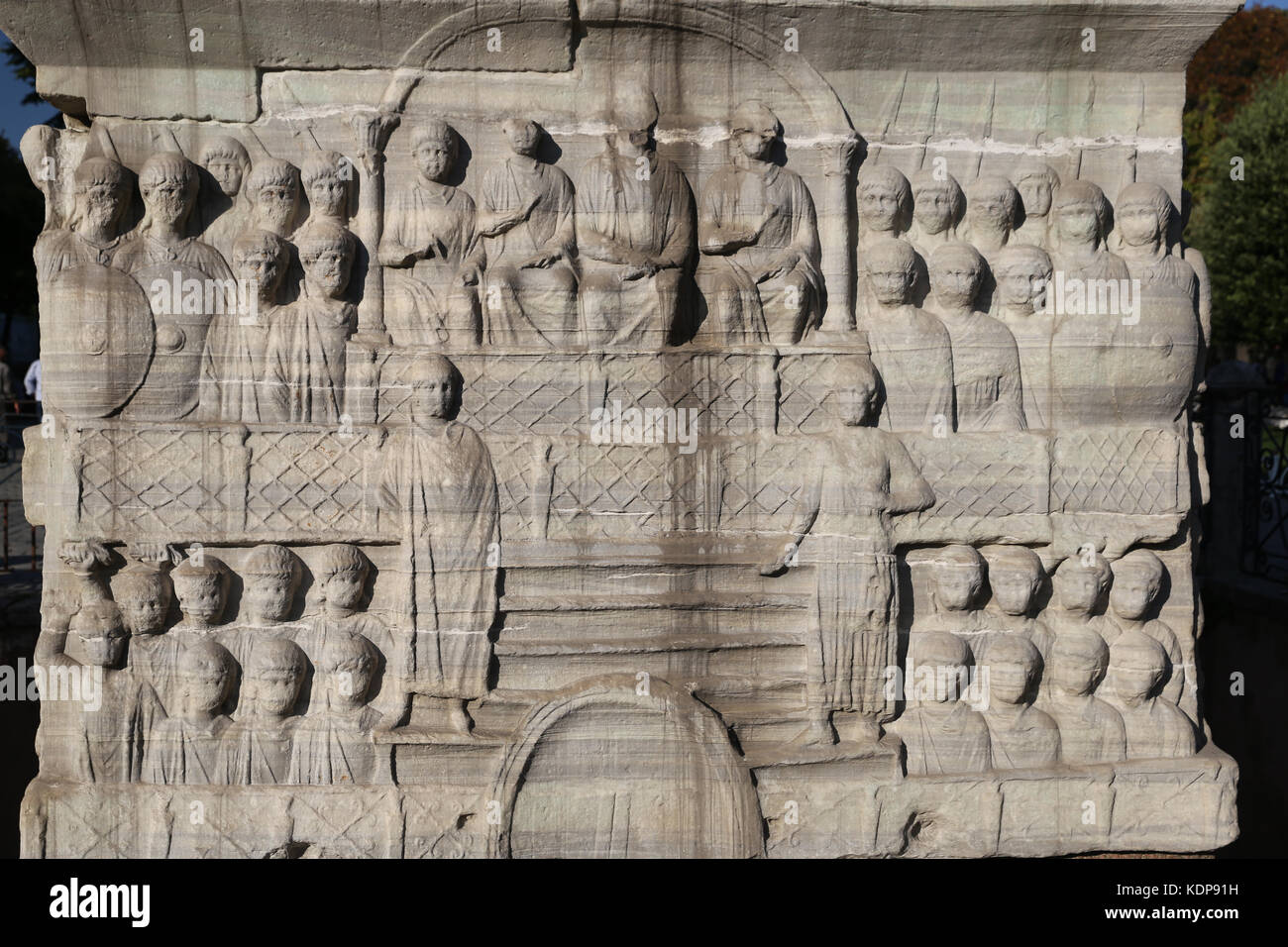 Base of the Obelisk of Theodosius in Istanbul, Turkey Stock Photo - Alamy