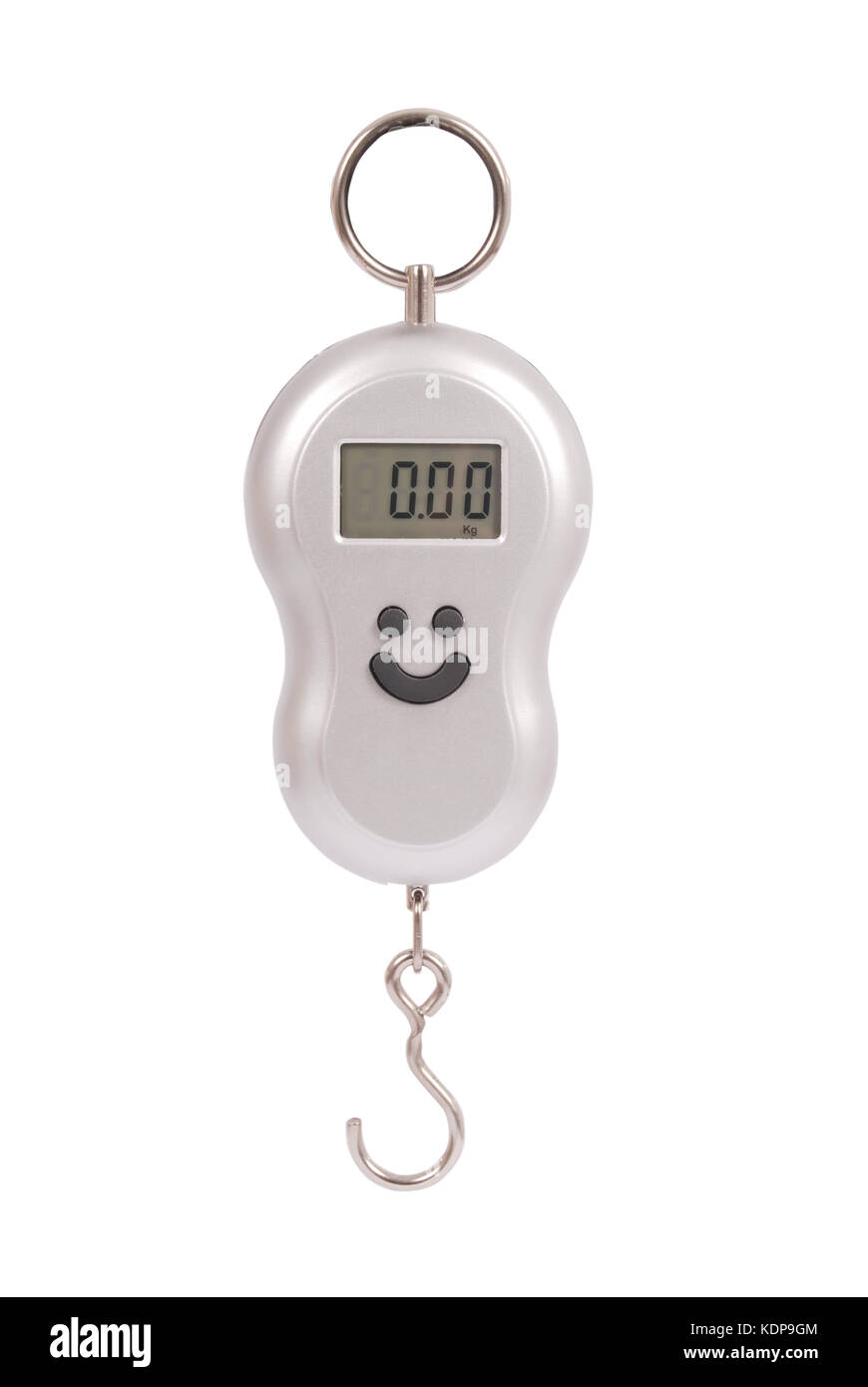 Small portable electronic scale isolated on a white background Stock ...