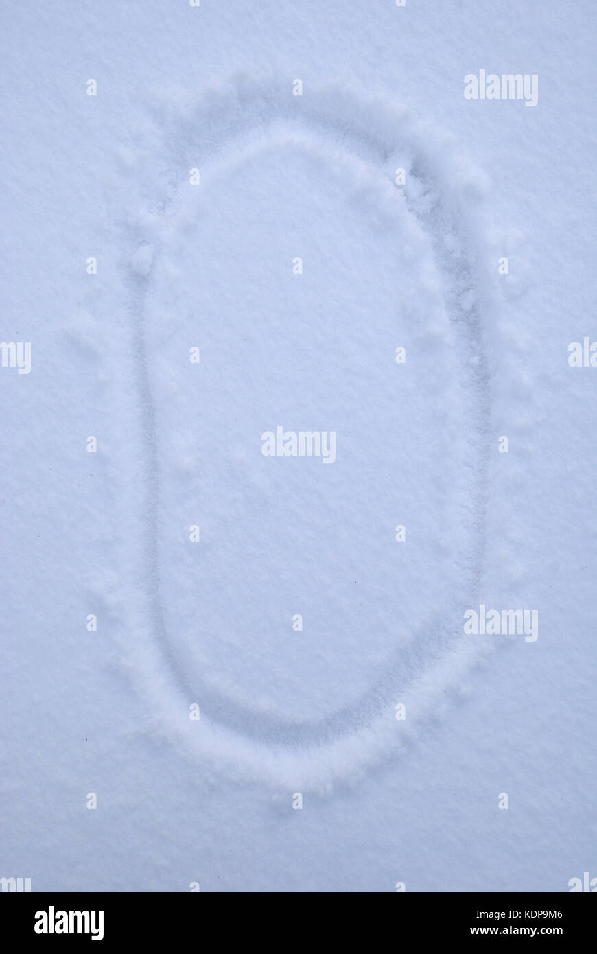Winter numbers handwritten on snow background Stock Photo - Alamy