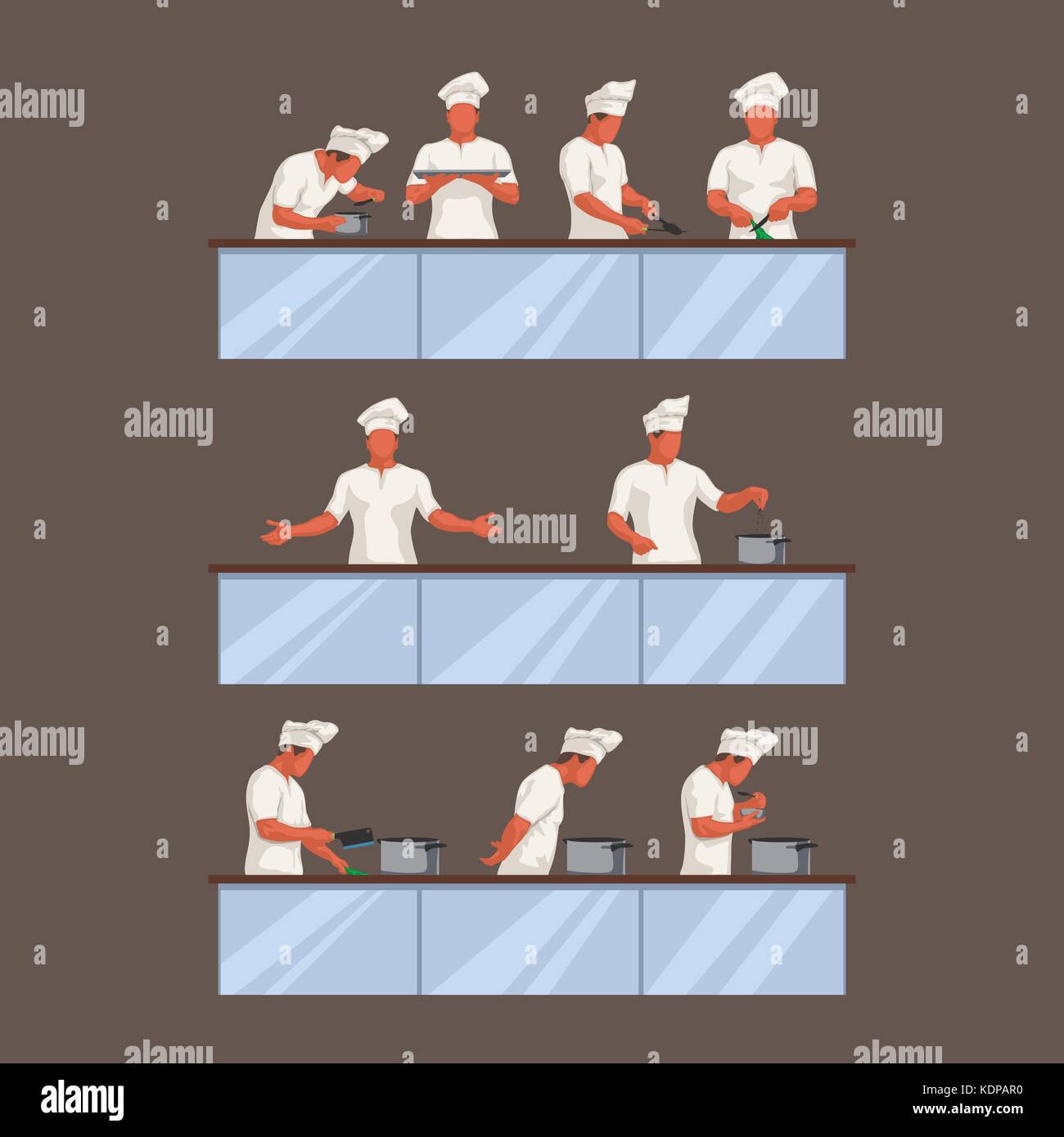 man cook set Stock Vector Image & Art - Alamy