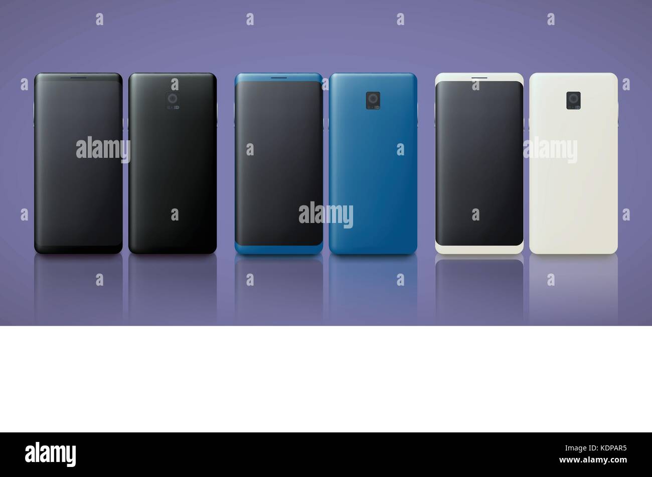 set of new smartphones Stock Vector Image & Art - Alamy