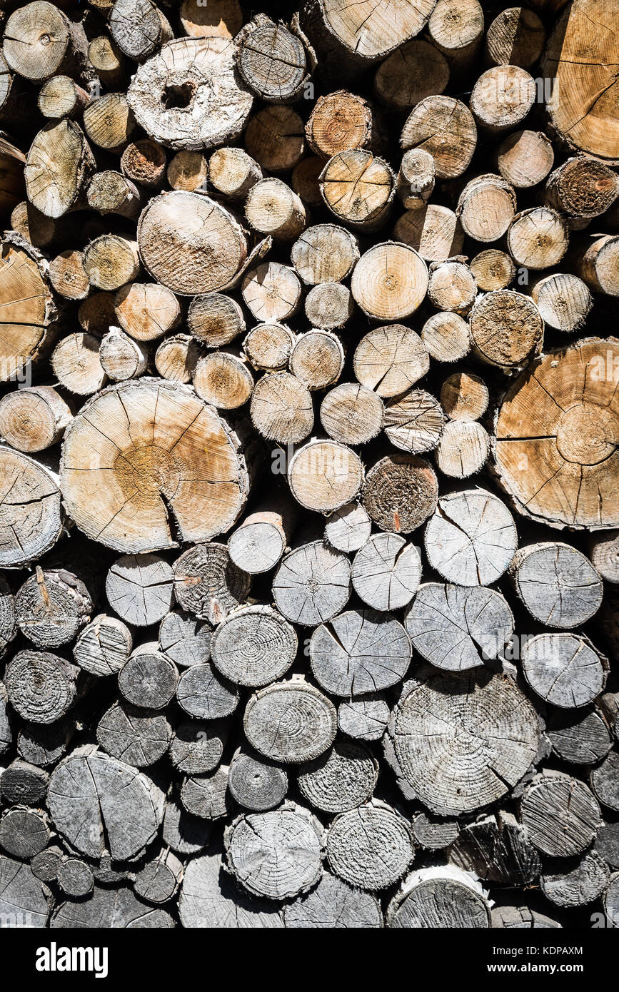 stack of a chopped and aged wood Stock Photo - Alamy