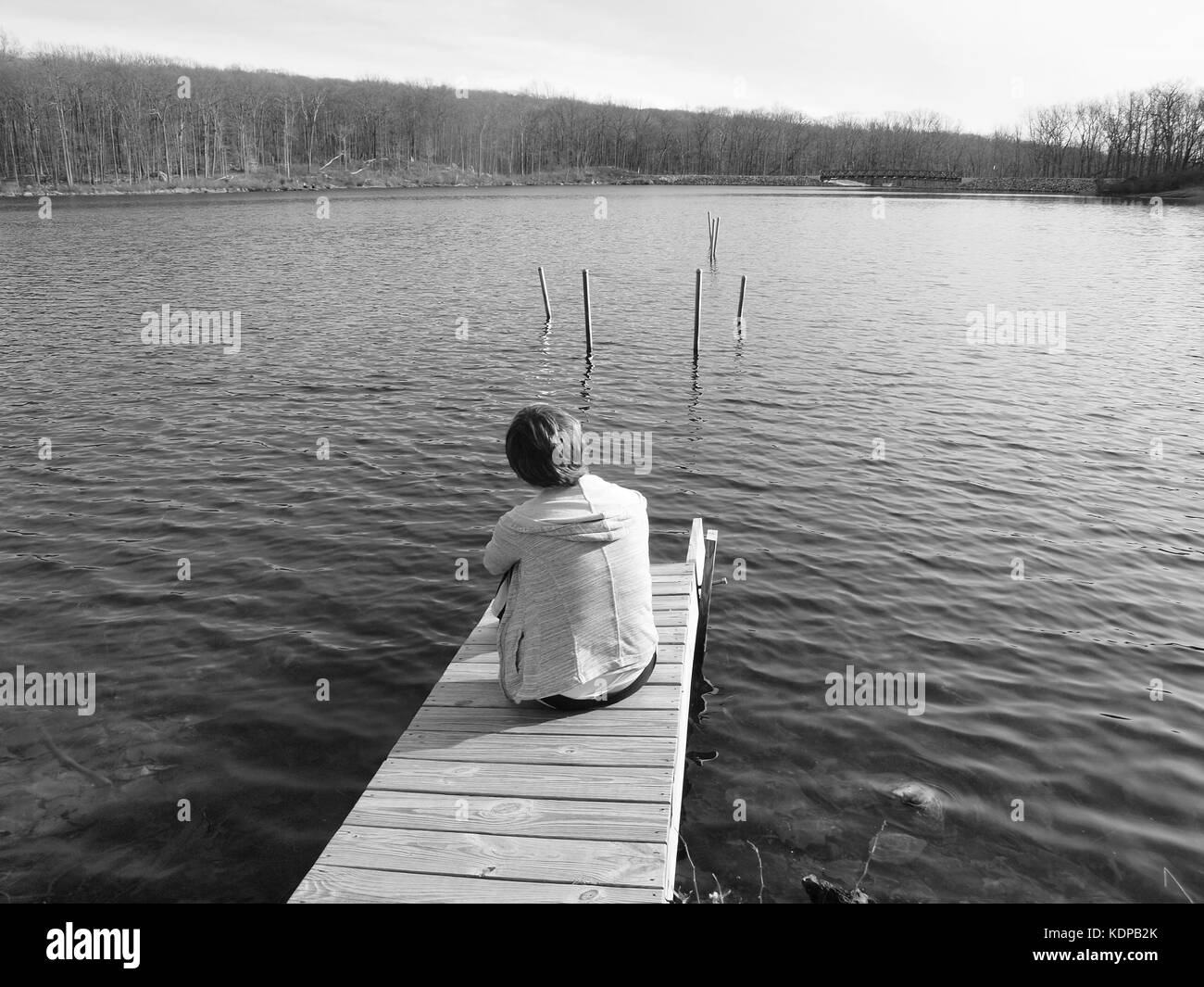 A peaceful moment at Saffins Pond in the Mahlon-Dickerson county park ...
