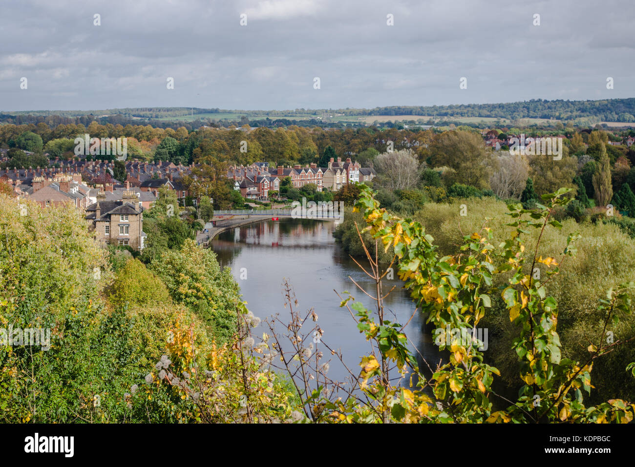 Shrewsbury river view Stock Photo - Alamy