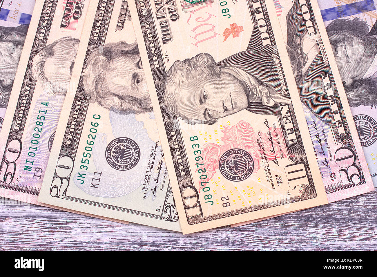 20 Dollar Bills On Table