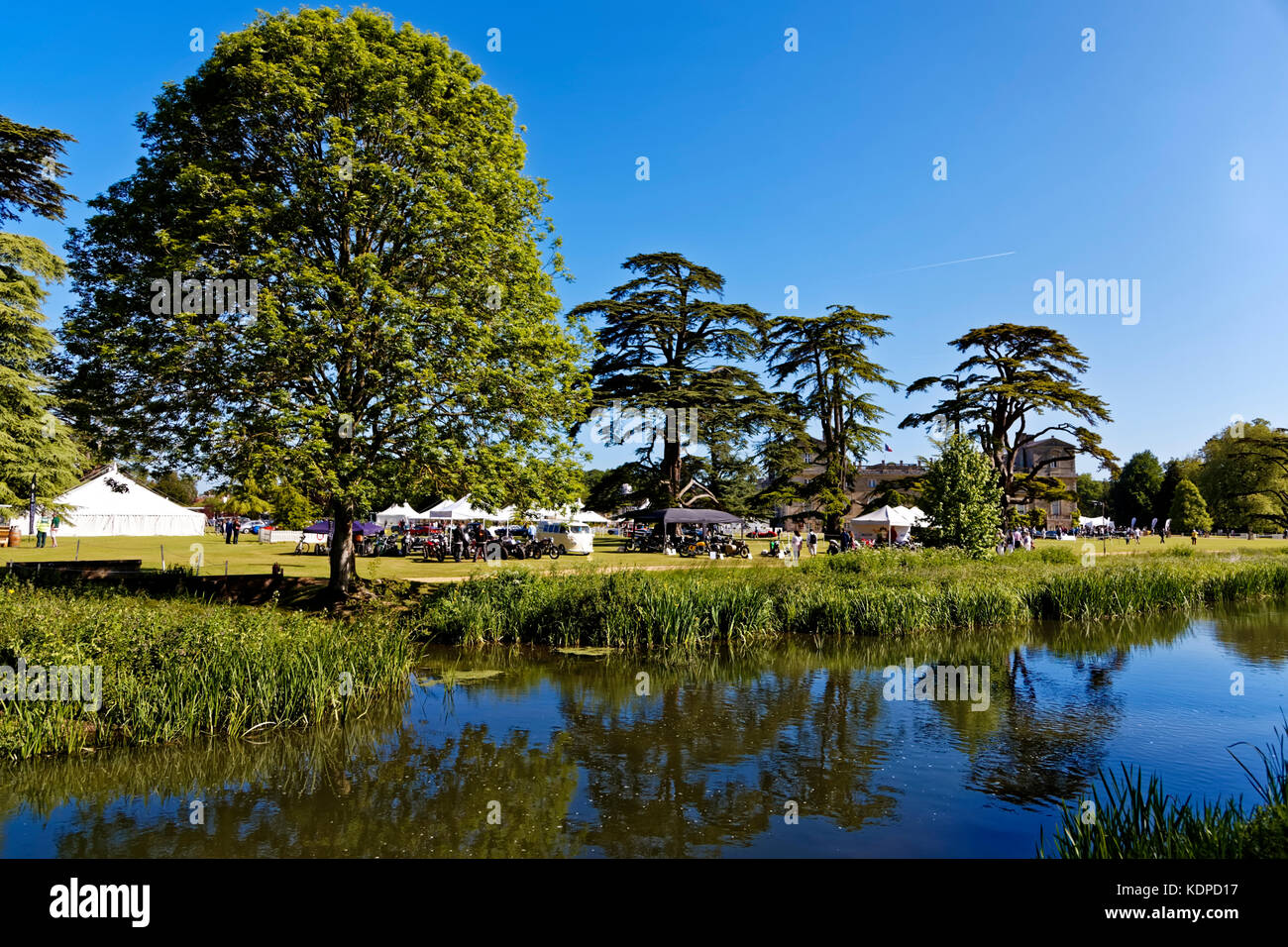 The river Nadder at the Wilton Classic & Supercar Show, Wilton House ...