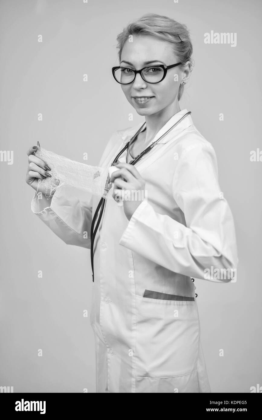 Doctor visit senior Black and White Stock Photos & Images - Alamy
