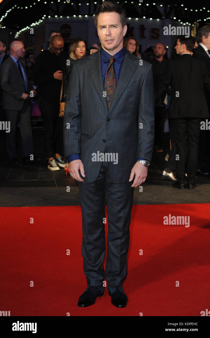 Sam Rockwell, Arrivals at the film premiere of Billboards Outside ...