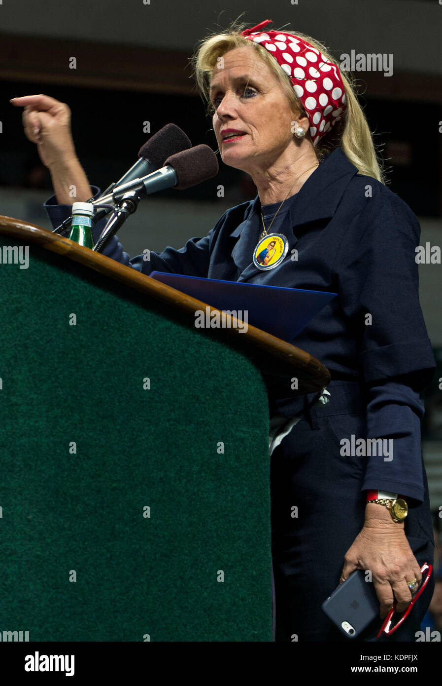 Ypsilanti, Michigan, USA. 14th Oct, 2017. Congresswoman DEBBIE DINGELL ...