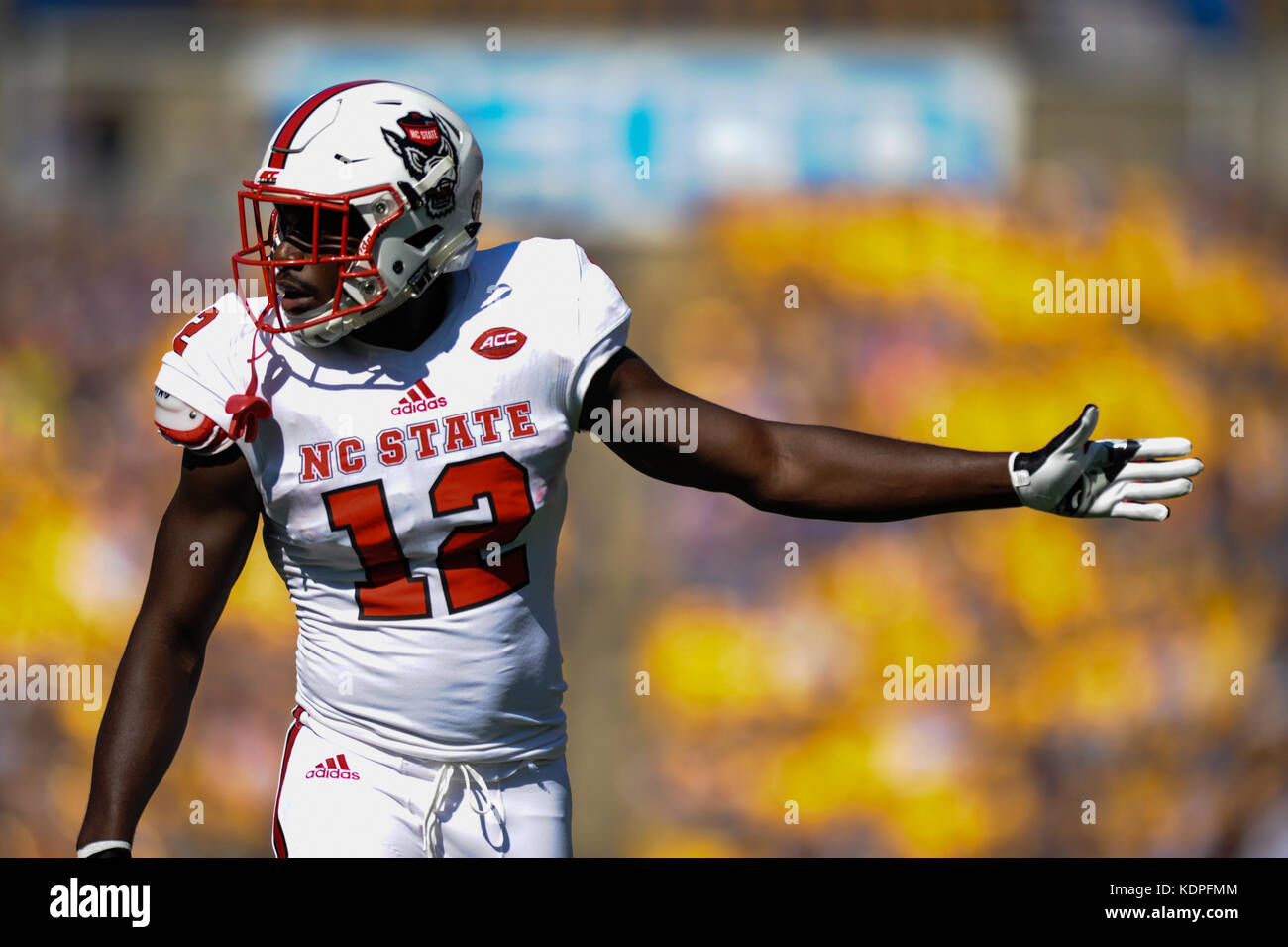 Oct 14th, 2017: Stephen Morrison #12 during the Pitt Panthers vs NC ...