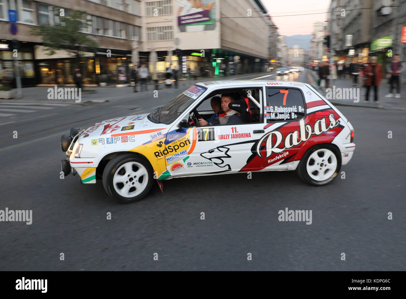 Sarajevo, Bosnia and Herzegovina (BiH). 14th Oct, 2017. Racing team ...