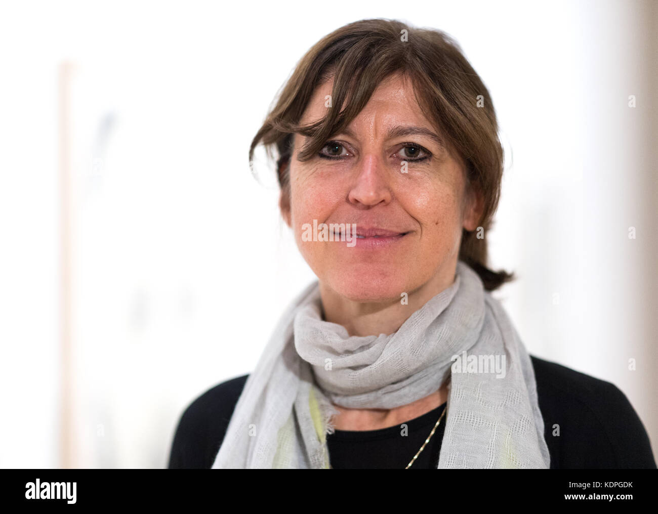 Dresden, Germany. 12th Oct, 2017. Stephanie Buck, director of the ...