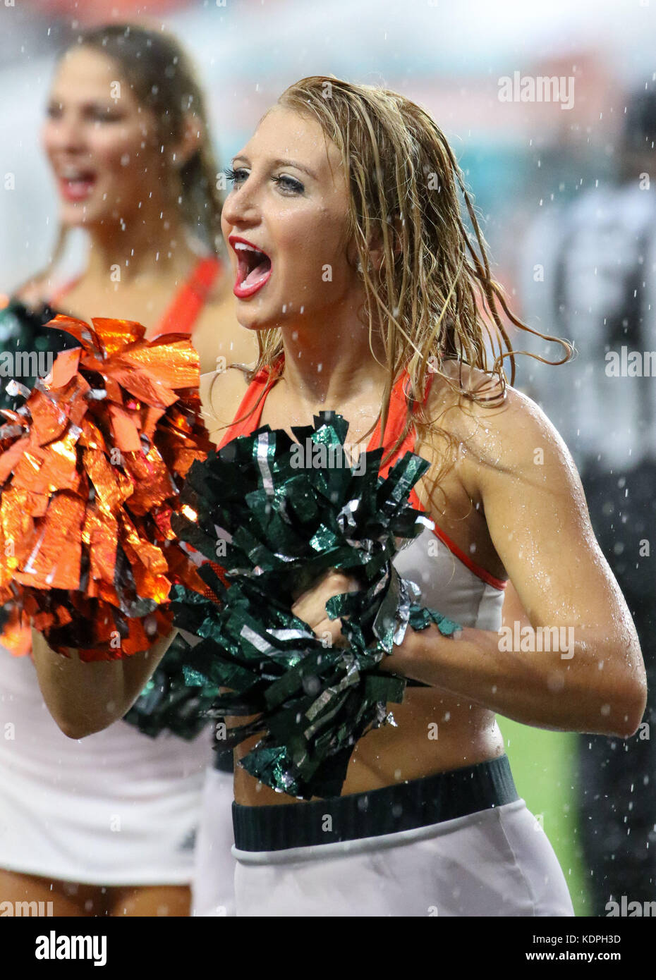 Miami hurricanes cheerleaders hi-res stock photography and images - Alamy