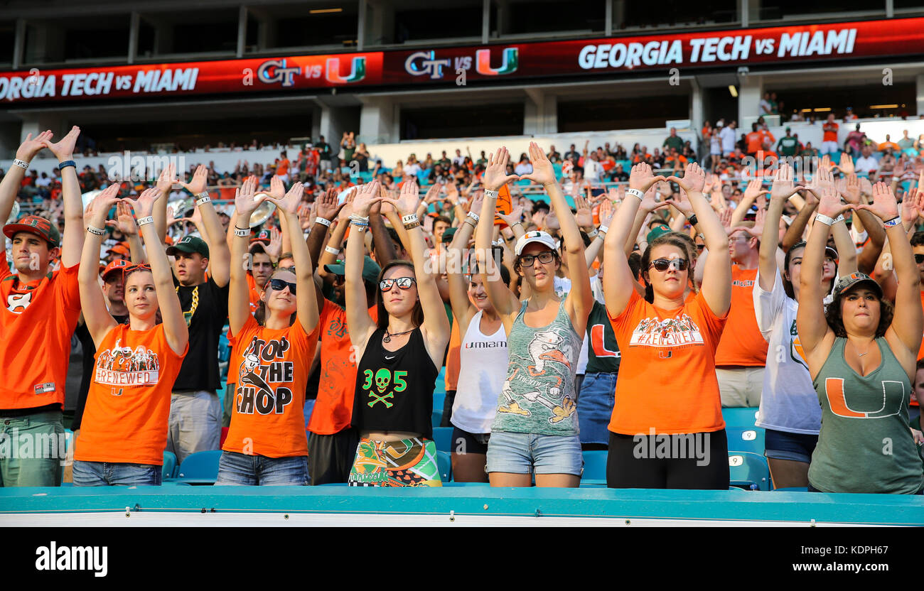 Miami Gardens, Florida, USA. 14th Oct, 2017. Students of the University ...