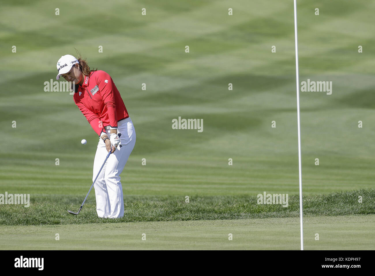 Incheon, South Korea. 15th Oct, 2017. Minjee Lee of Australia action on ...