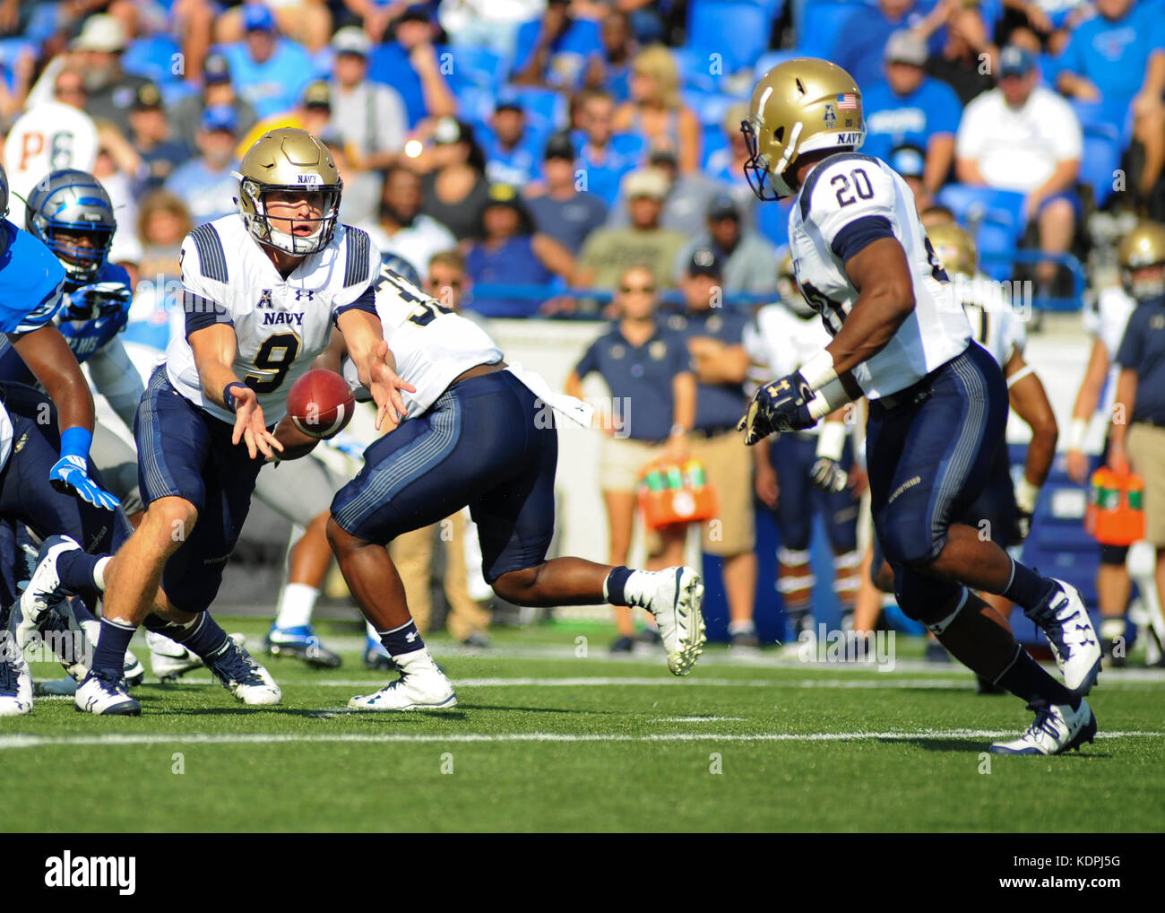 Liberty Bowl Memorial Stadium. 14th Oct, 2017. TN, USA; NAVY ...