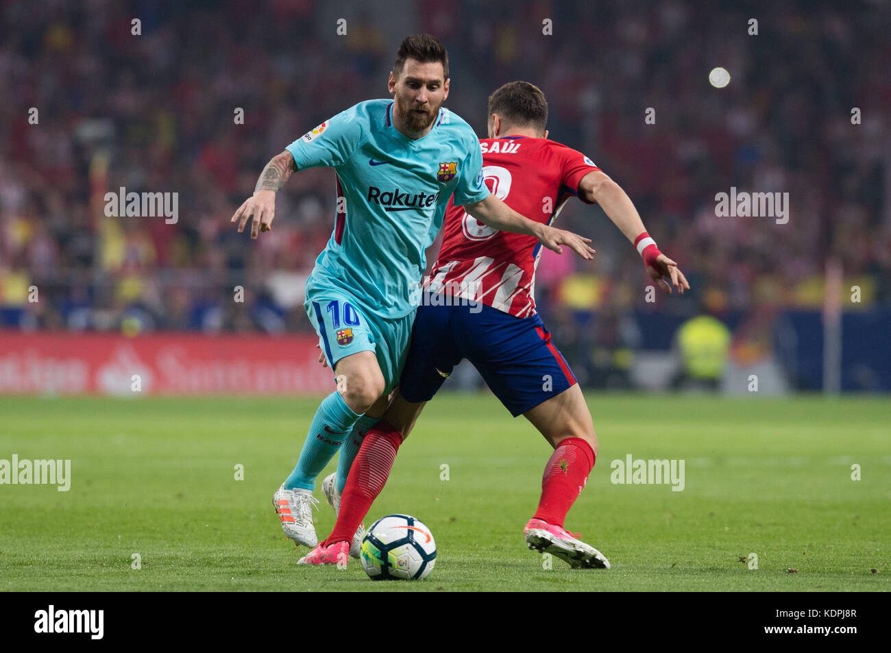 Madrid, Spain. 14th October, 2017. Leo Messi La Liga between Atletico ...