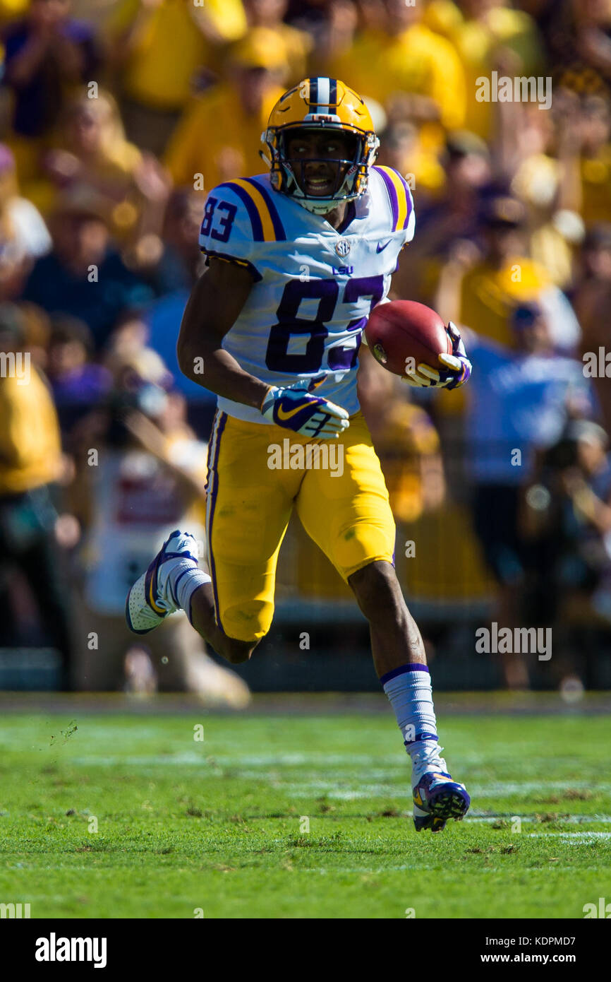 Baton Rouge, LA, USA. 14th Oct, 2017. LSU Tigers wide receiver Russell ...