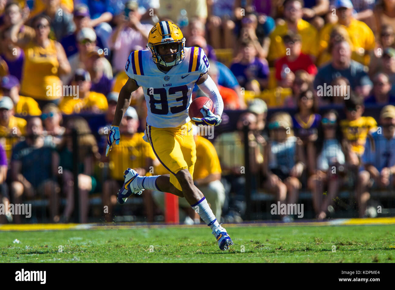 Baton Rouge, LA, USA. 14th Oct, 2017. LSU Tigers wide receiver Russell ...