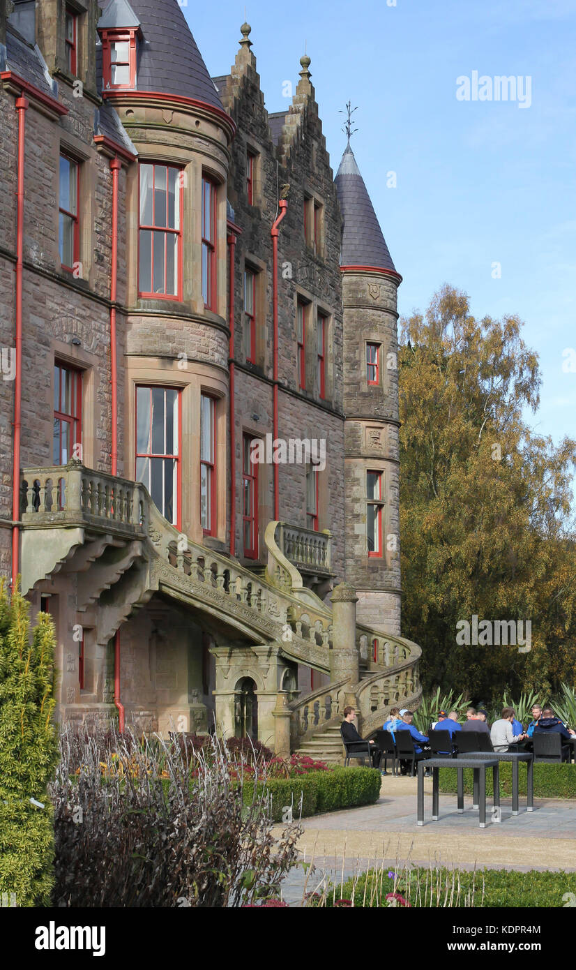 Belfast Castle at the Cave Hill Belfast Northern Ireland. 15 October ...