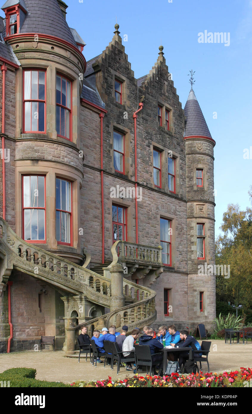 Belfast Castle at the Cave Hill Belfast Northern Ireland. 15 October ...