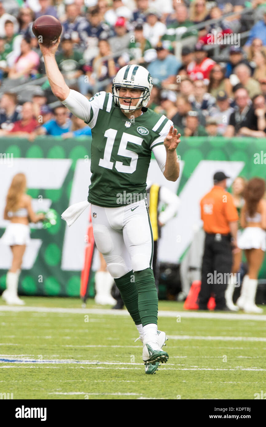 East Rutherford, New Jersey, USA. 15th Oct, 2017. New York Jets ...