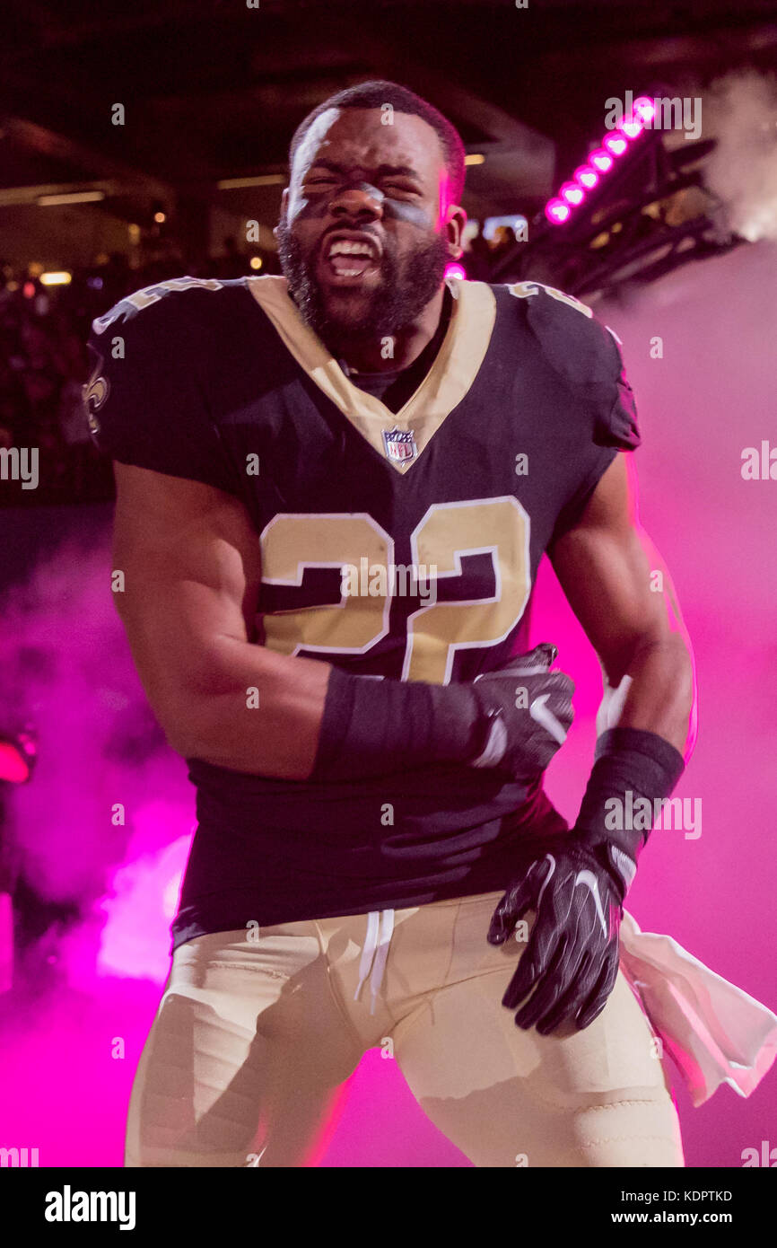 October 15, 2017 - New Orleans Saints running back Mark Ingram (22 ...