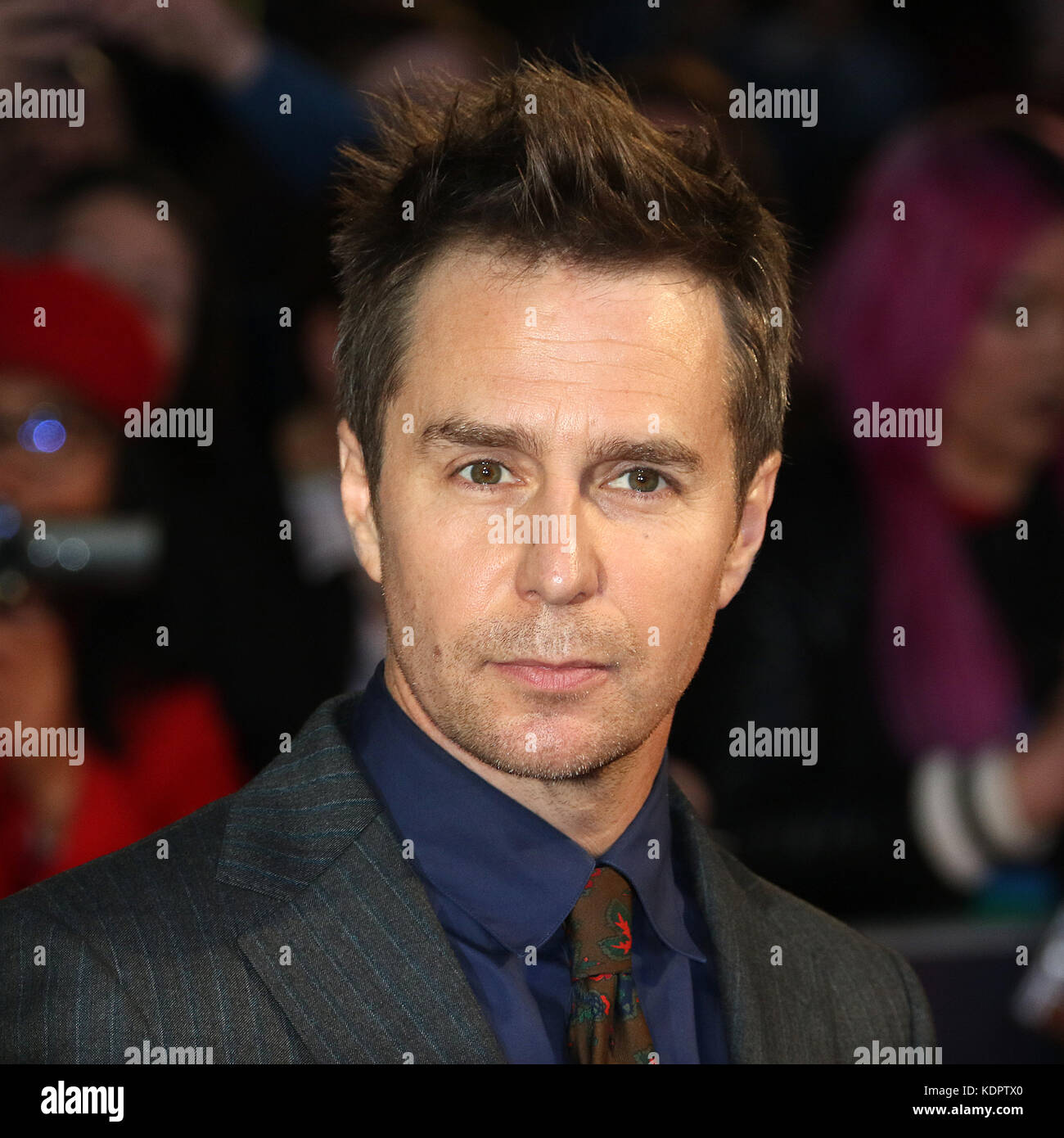 London, UK. 15th Oct, 2017. Sam Rockwell, Three Billboards Outside ...