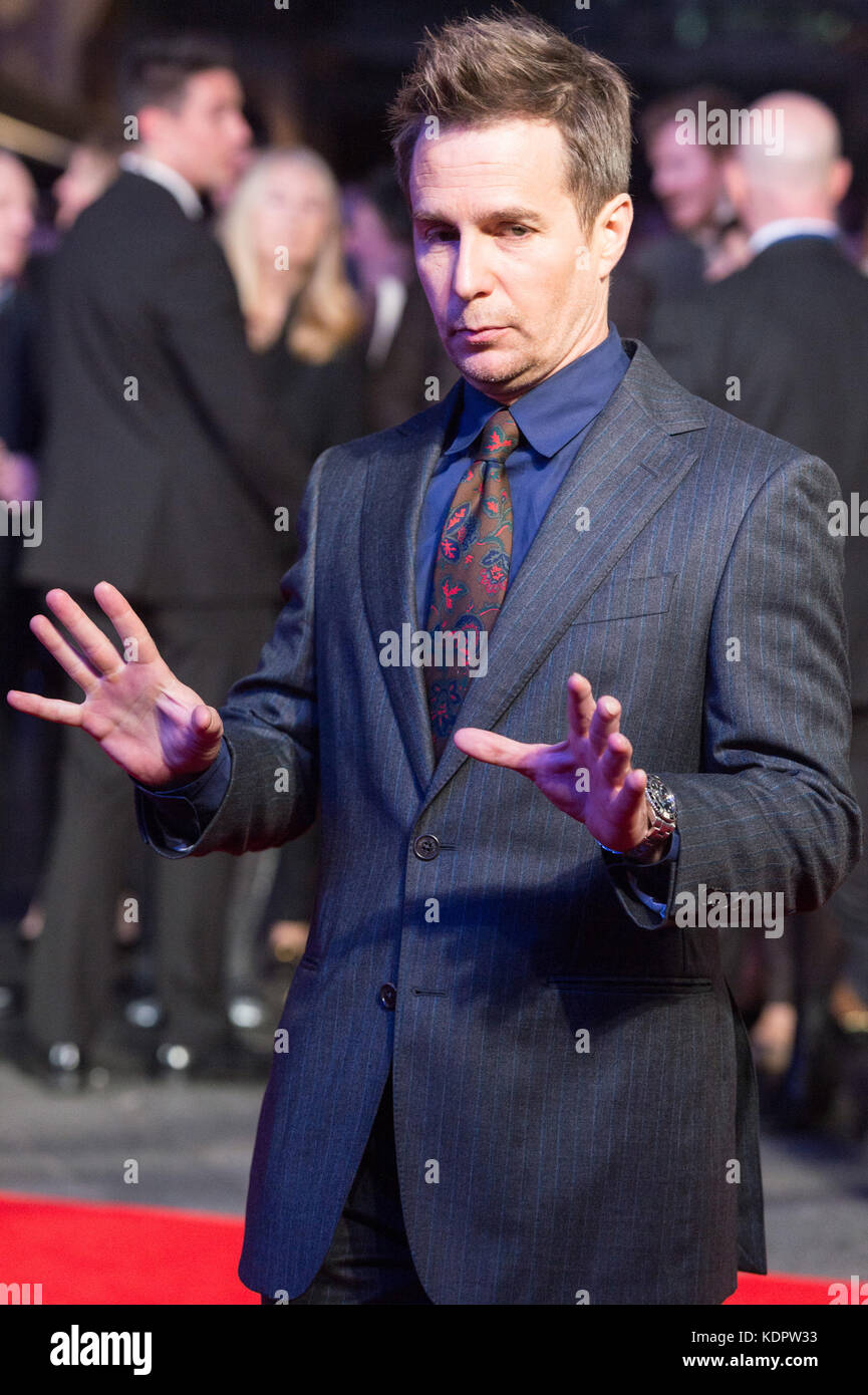 London, London, UK. 15th Oct, 2017. Sam Rockwell attends the Three ...