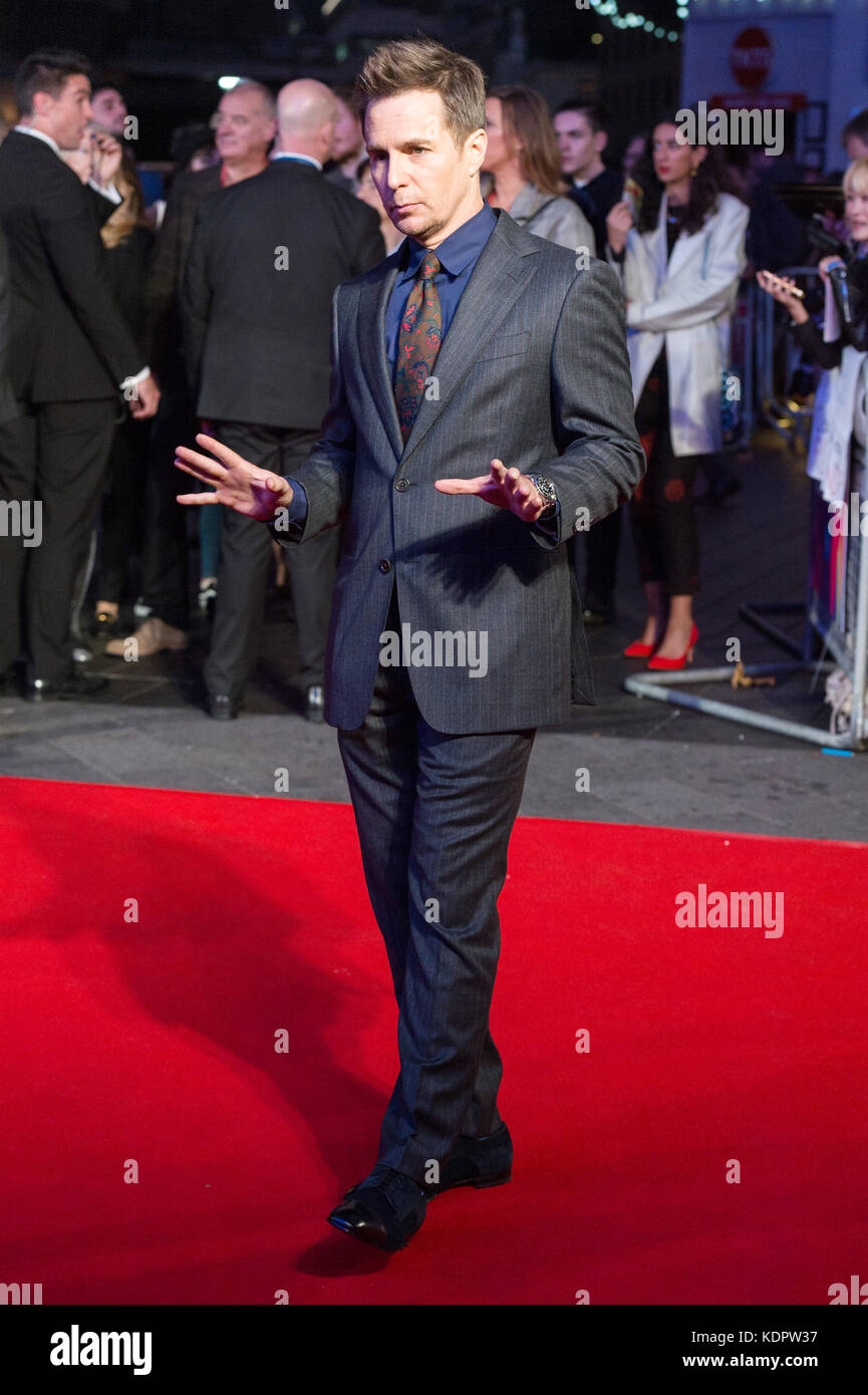London, London, UK. 15th Oct, 2017. Sam Rockwell attends the Three ...