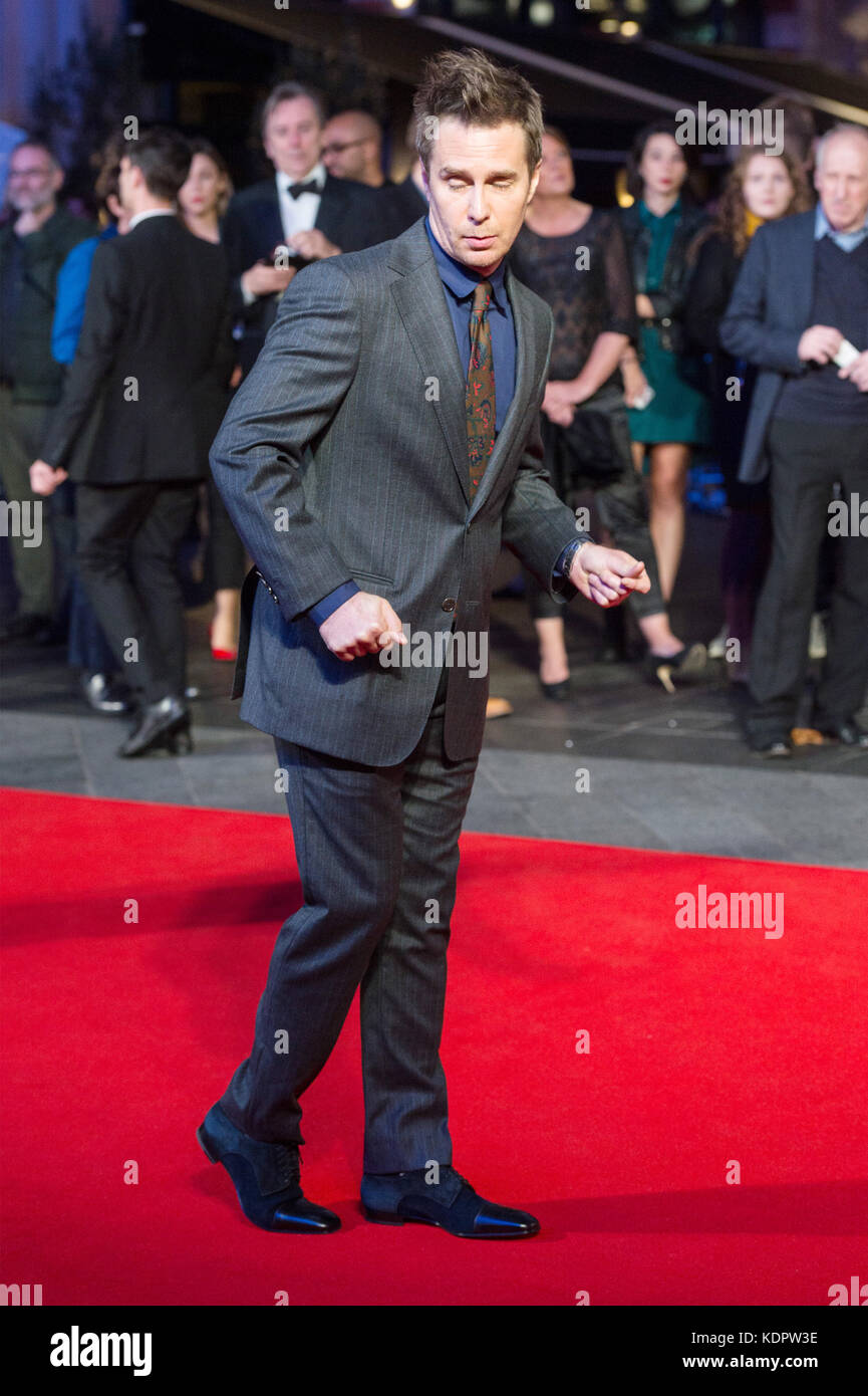 London, London, UK. 15th Oct, 2017. Sam Rockwell attends the Three ...