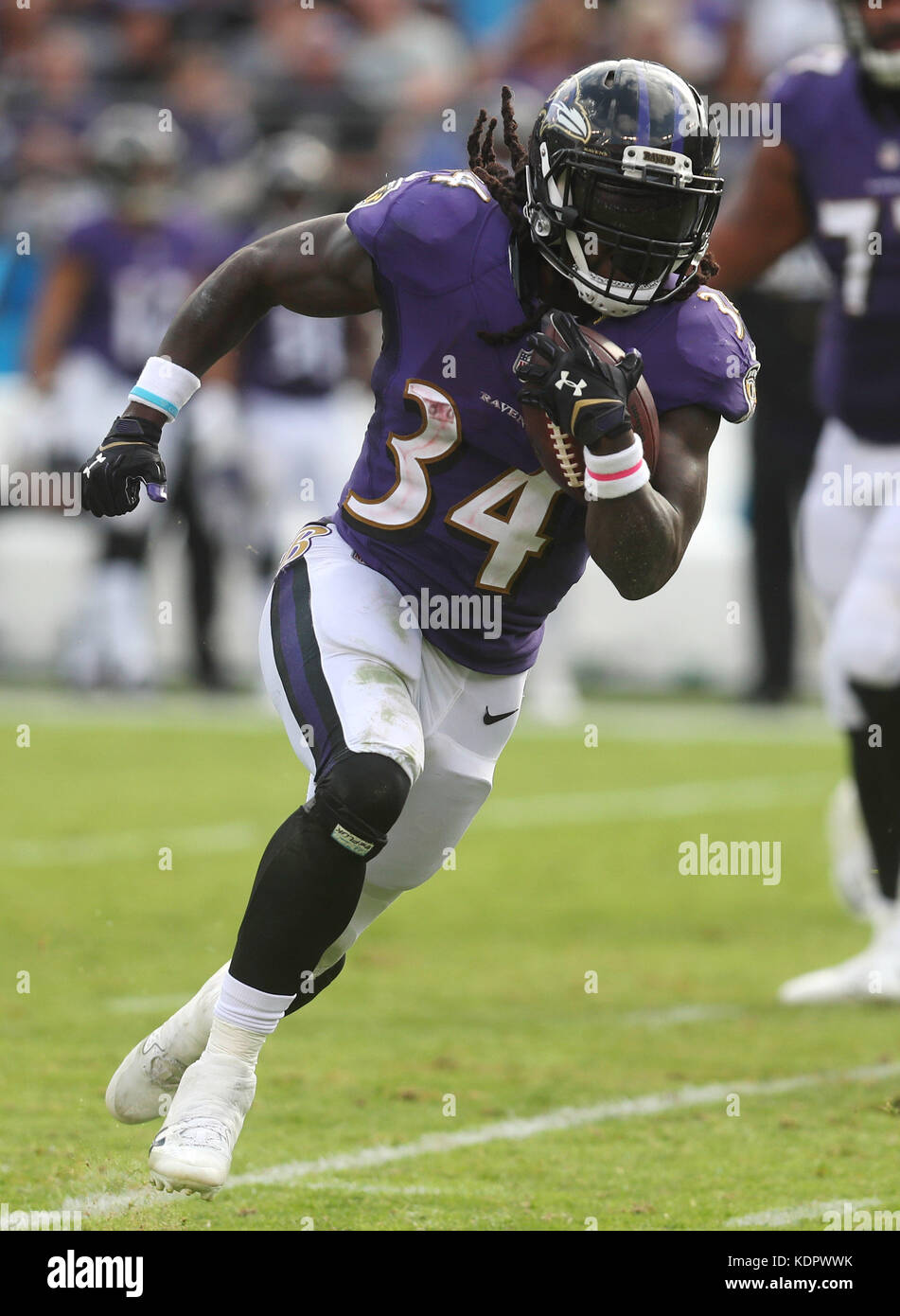 Baltimore Ravens RB Alex Collins (34) in action during a game against ...