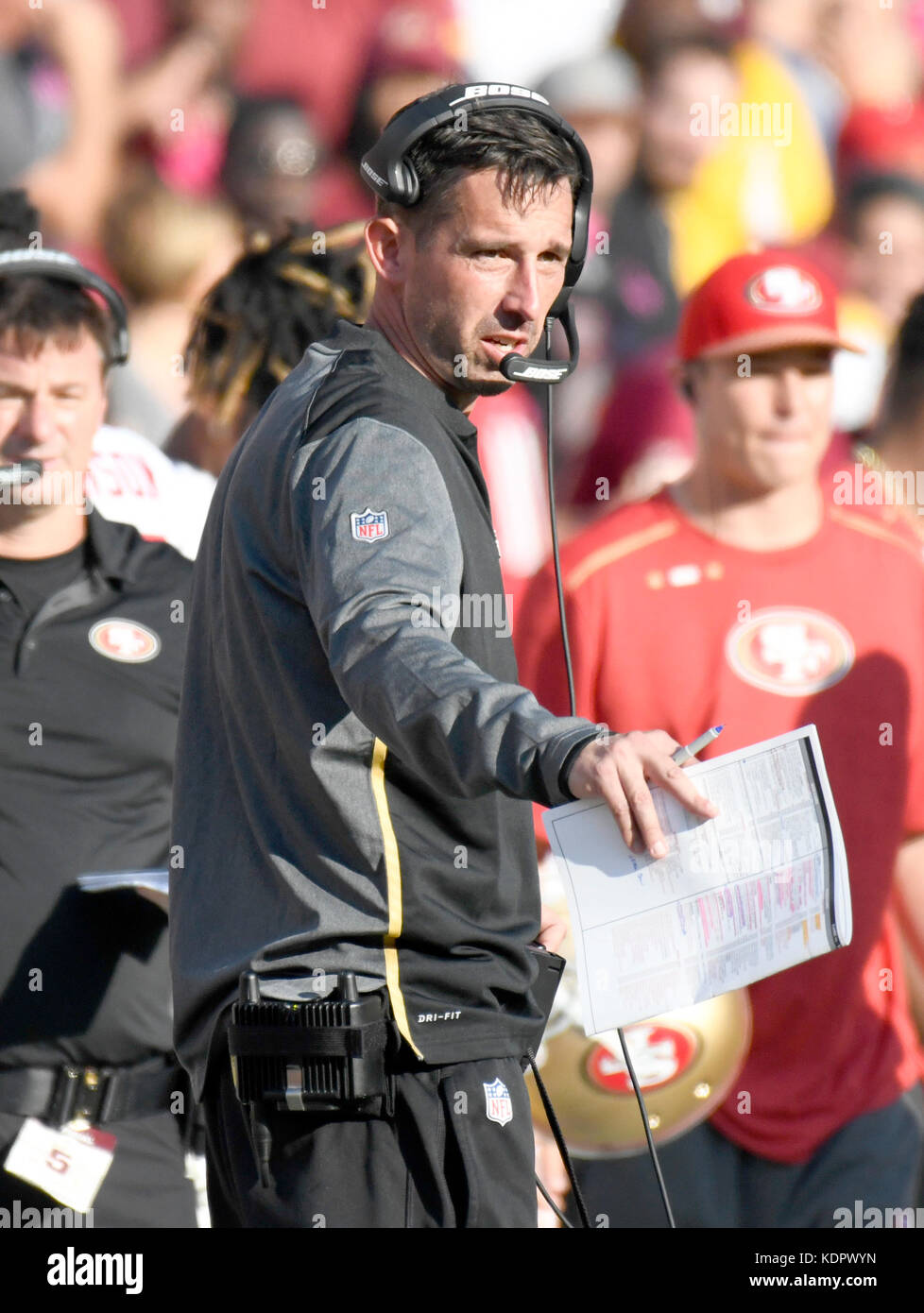 Landover, United States Of America. 15th Oct, 2017. San Francisco 49ers ...