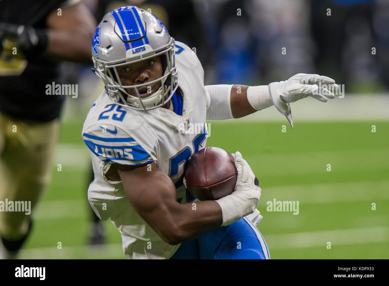 New Orleans, USA. 15th Oct, 2017. Detroit Lions running back Theo ...