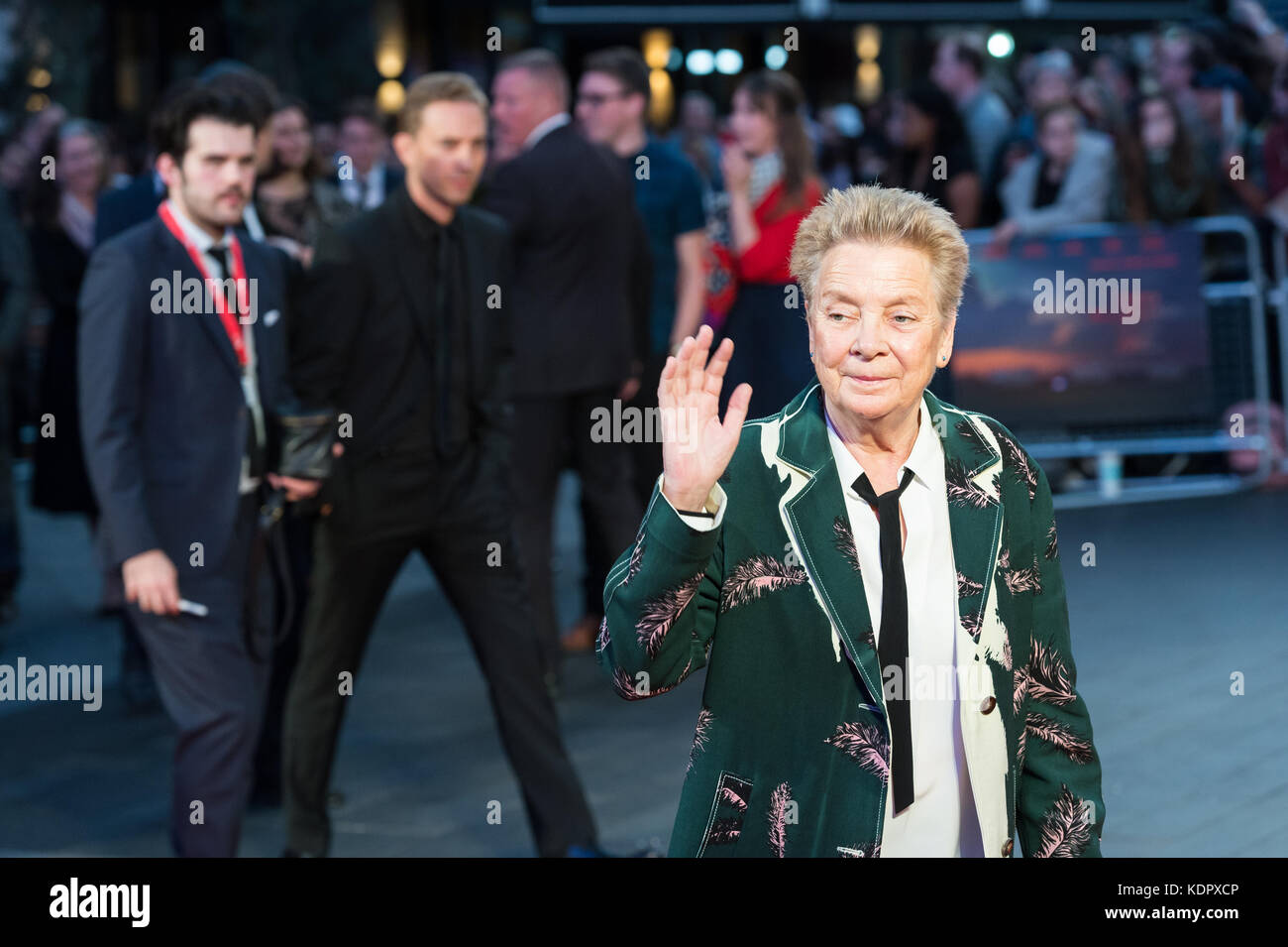 London, UK. 15th October 2017. Sandy Martin arrives for the UK film ...