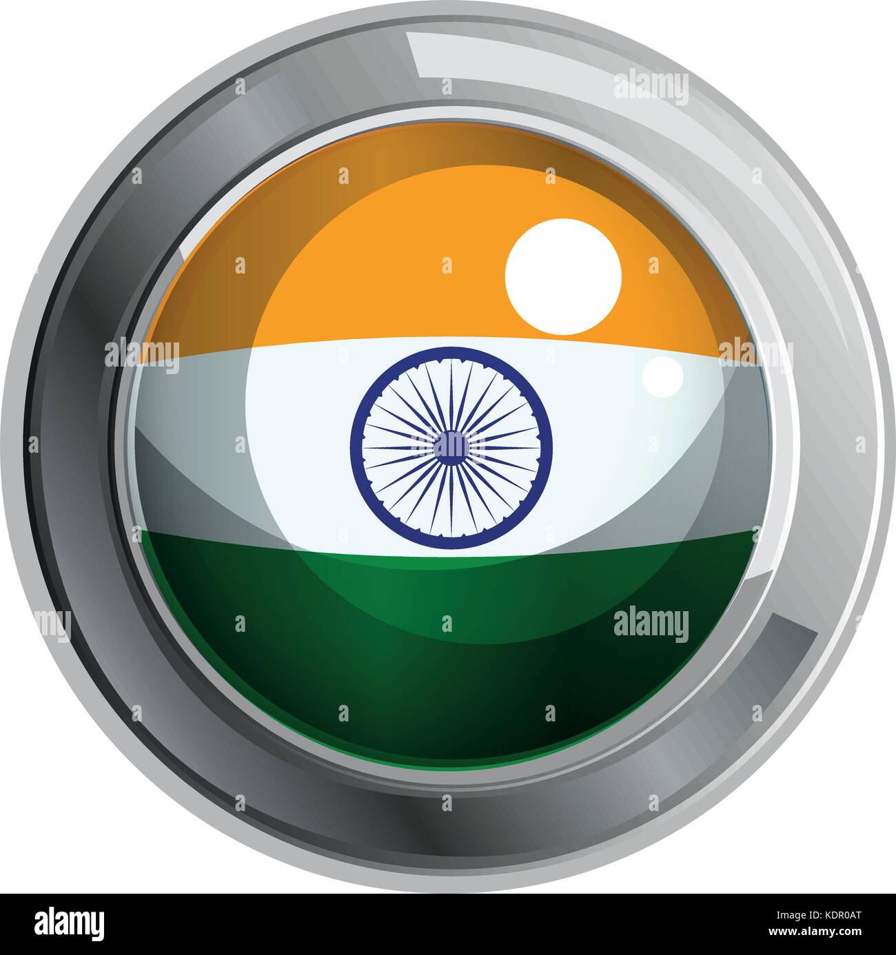 Flag icon design for India illustration Stock Vector Image & Art - Alamy