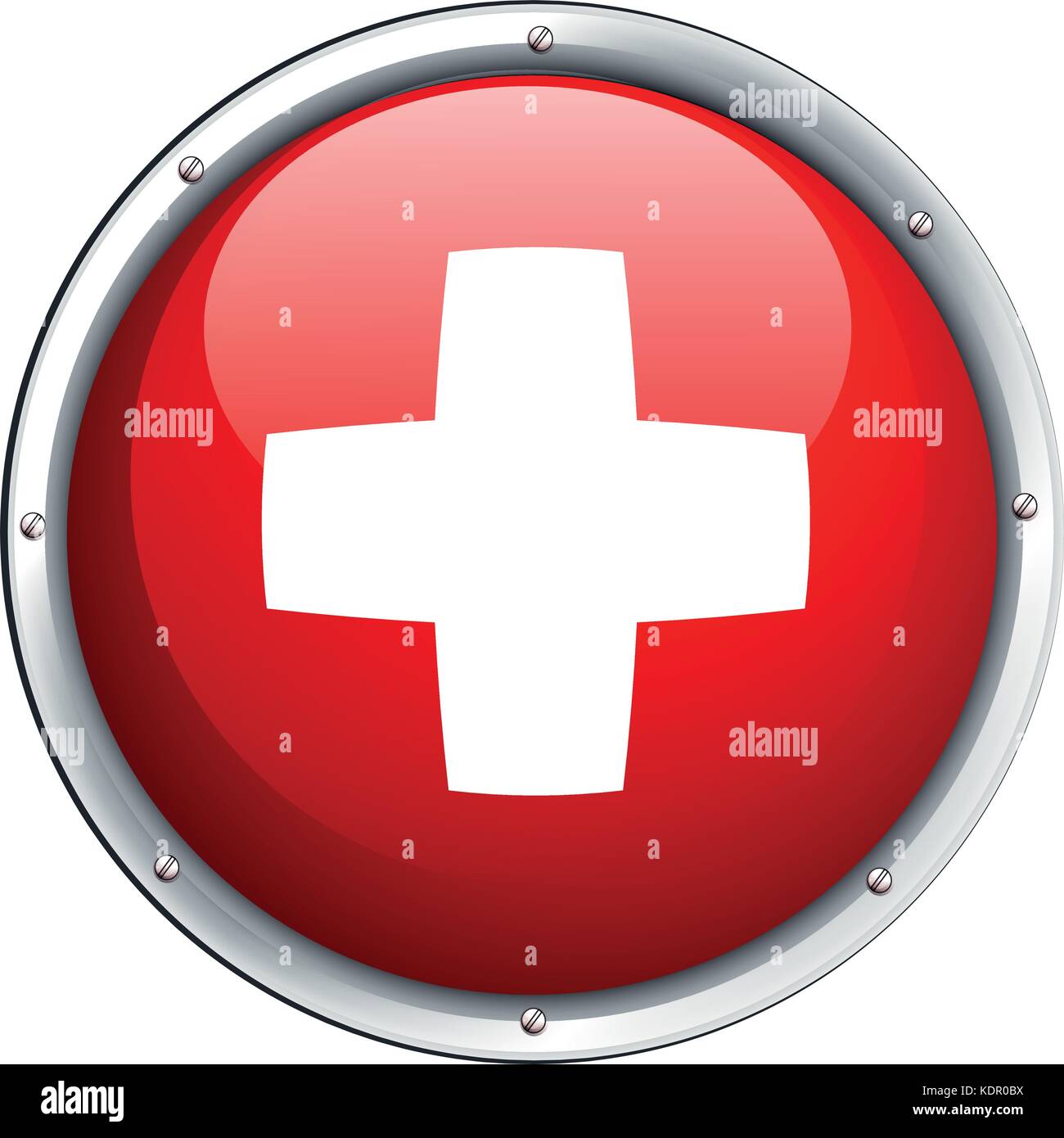 Flag of Switzerland in round icon illustration Stock Vector Image & Art ...