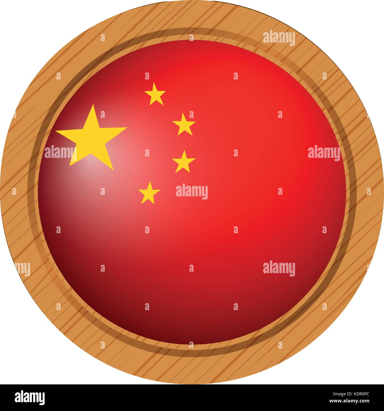 Badge design for China flag illustration Stock Vector Image & Art - Alamy