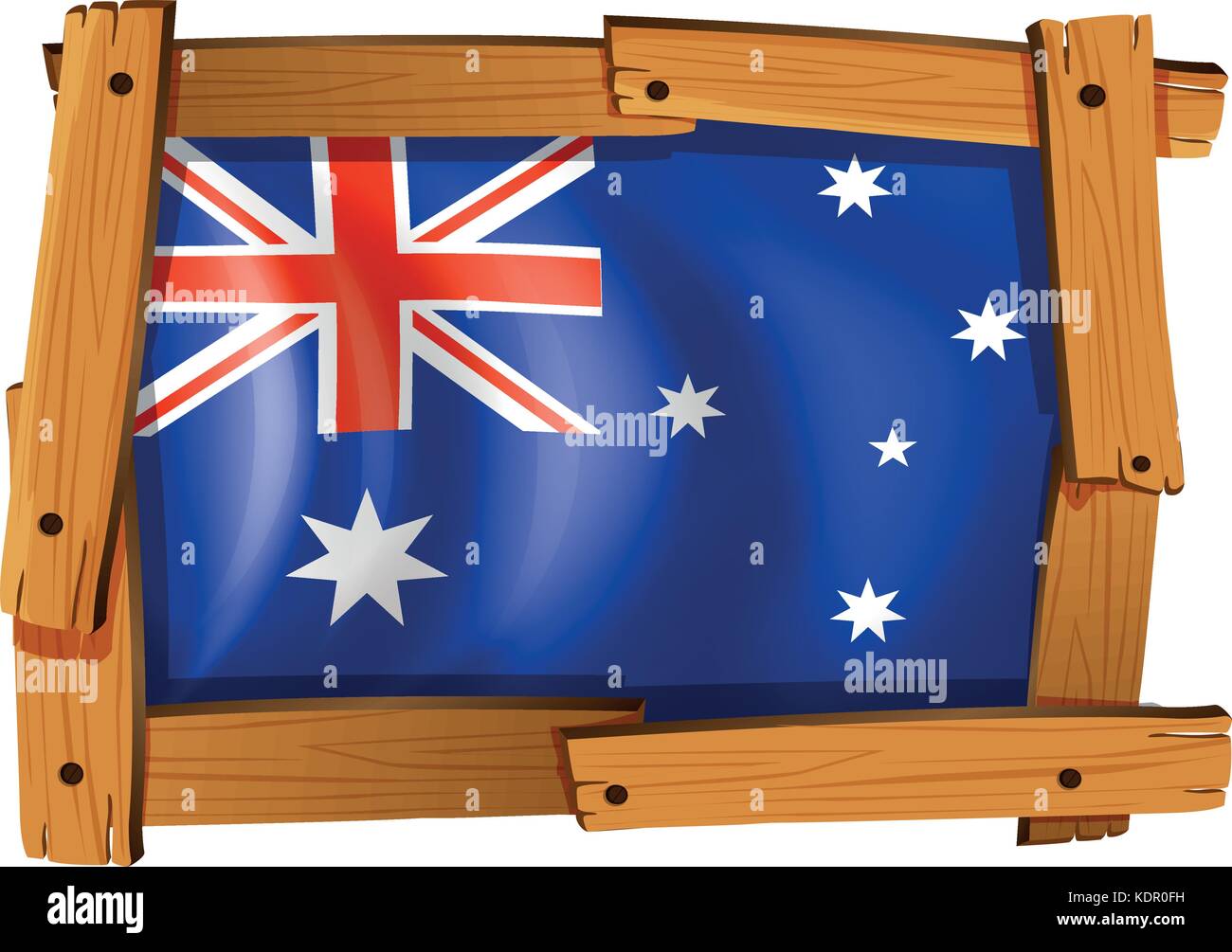 Wooden label in frame Stock Vector Images - Alamy