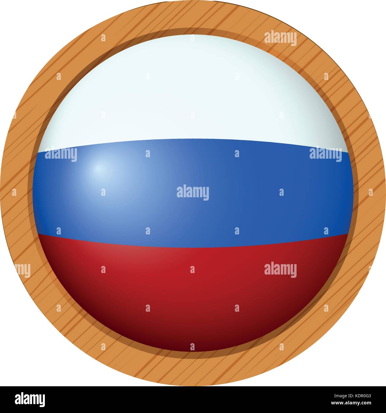 Round icon for flag of Russia illustration Stock Vector Image & Art - Alamy