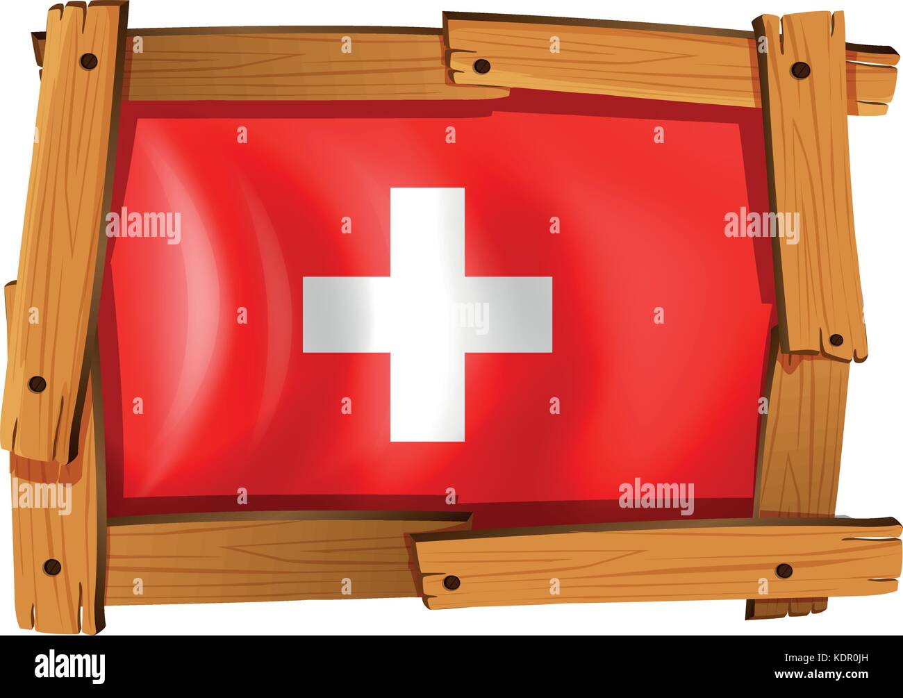 Swiss flag border Stock Vector Images - Alamy