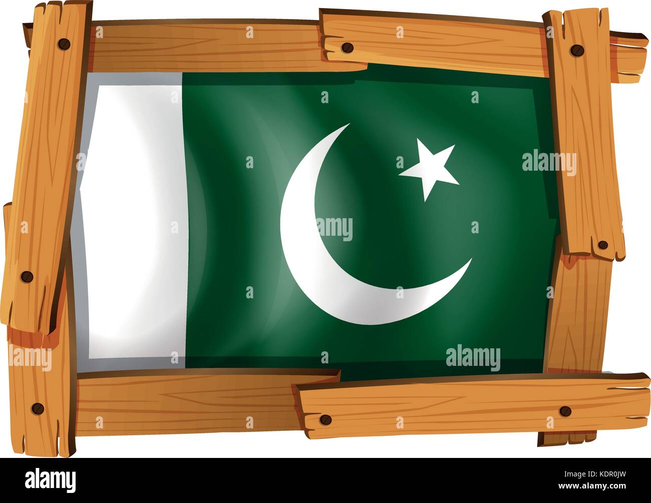 Pakistan flag clipart hi-res stock photography and images - Alamy
