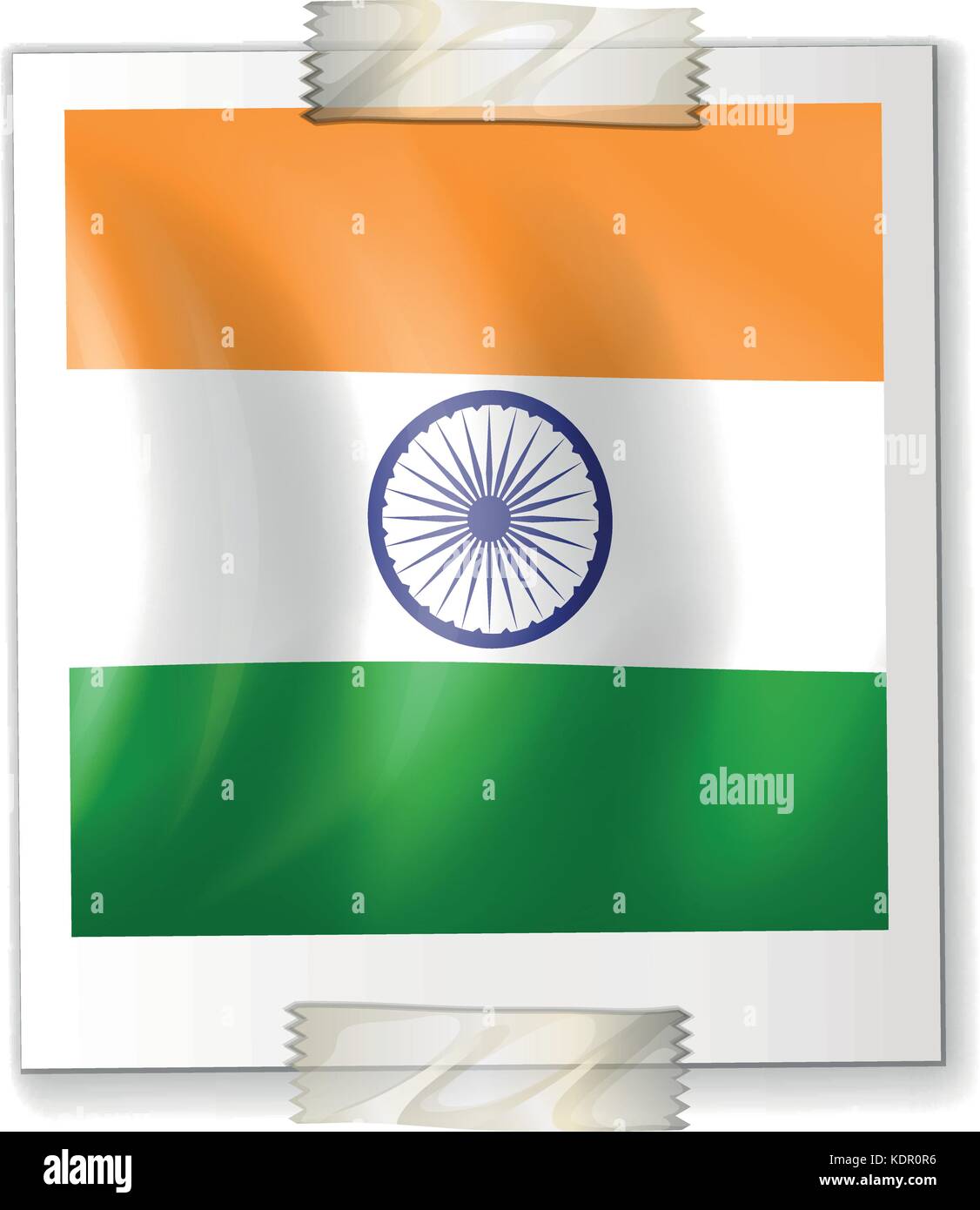 India flag design on paper illustration Stock Vector Image & Art - Alamy