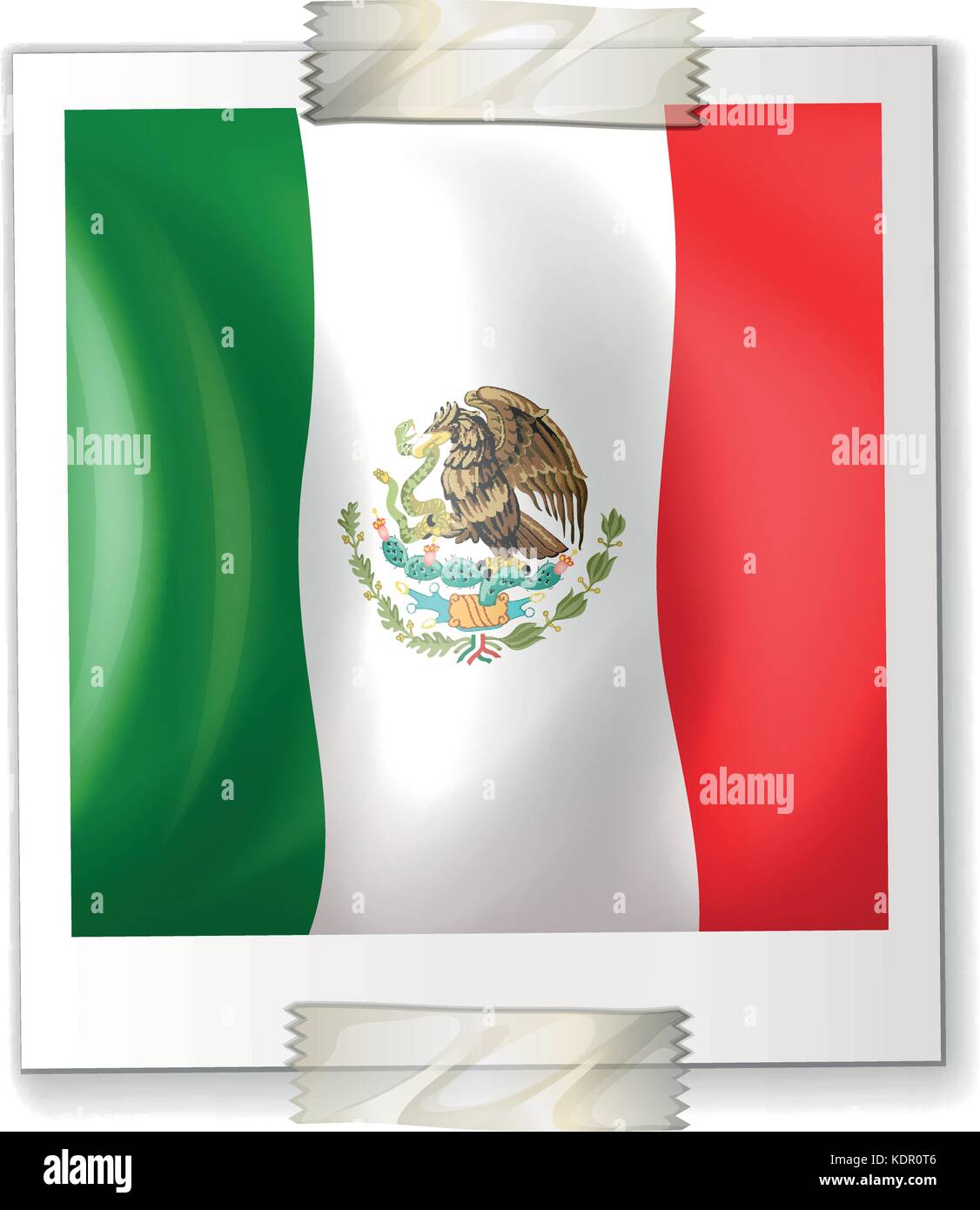 Paper flag mexico Stock Vector Images - Alamy