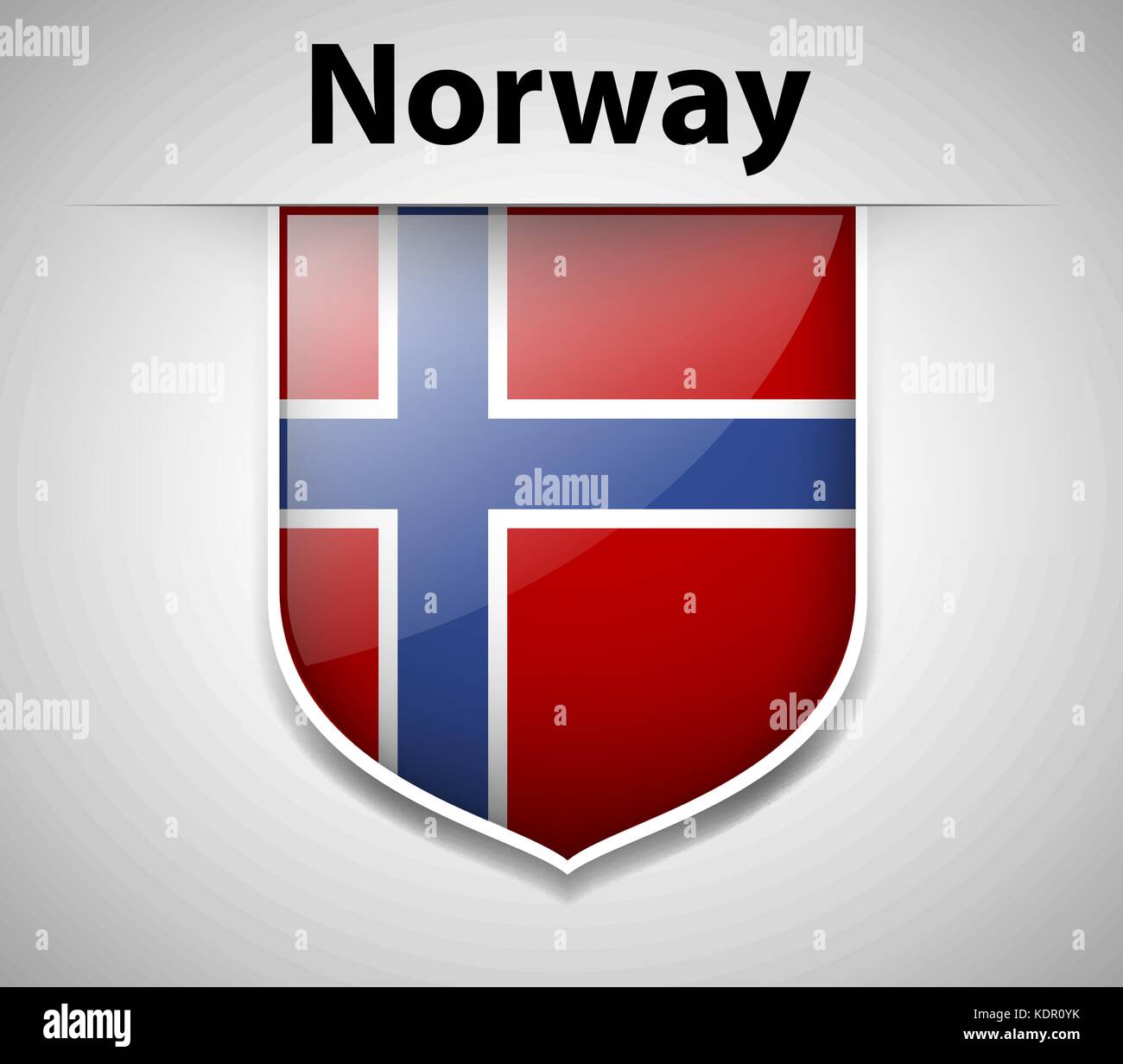Norway flag on badge design illustration Stock Vector Image & Art - Alamy
