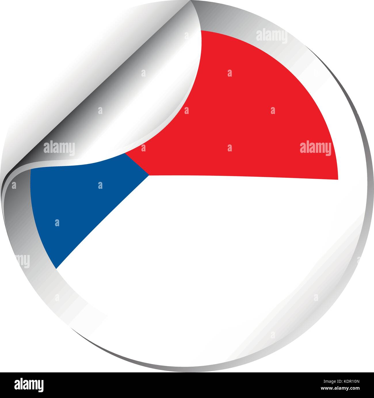 Sticker design for Chile flag illustration Stock Vector Image & Art - Alamy