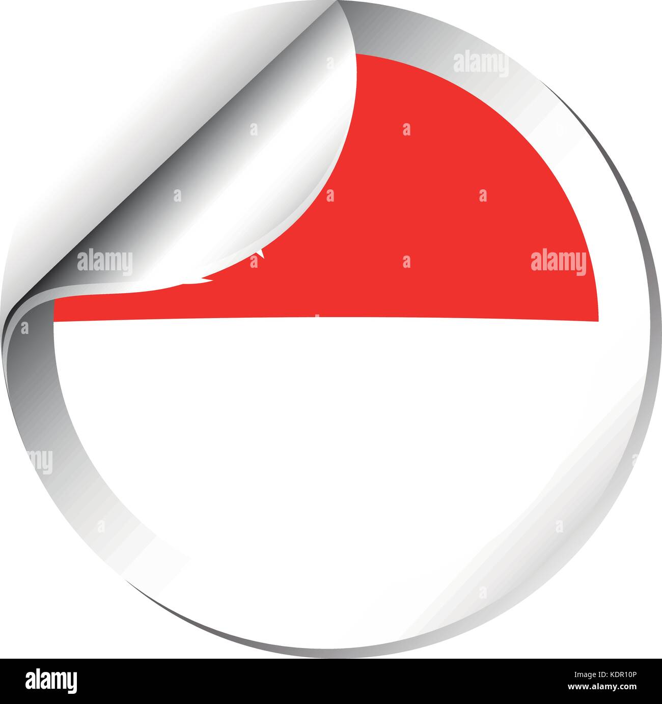 Singapore flag in sticker design illustration Stock Vector Image & Art ...